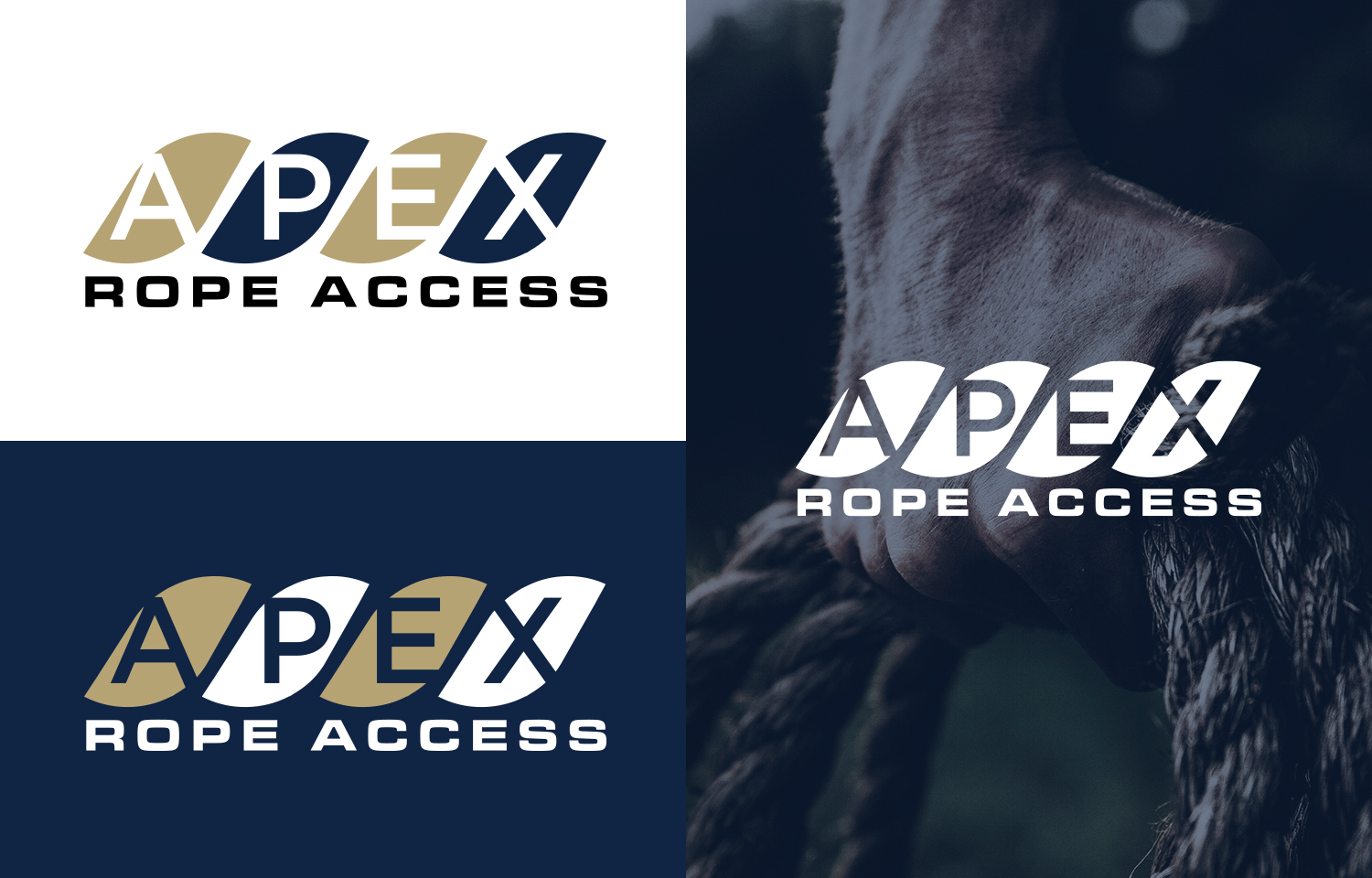 Modern, Playful, Industrial rope access (abseiling) Logo Design for Apex rope access by Riv ...