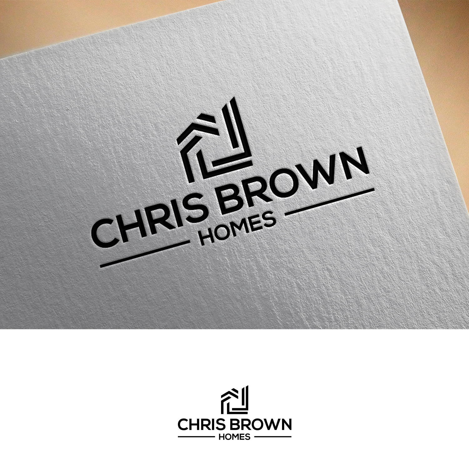 Elegant, Serious, HOME BUILDER Logo Design for CHRIS BROWN HOMES by ...
