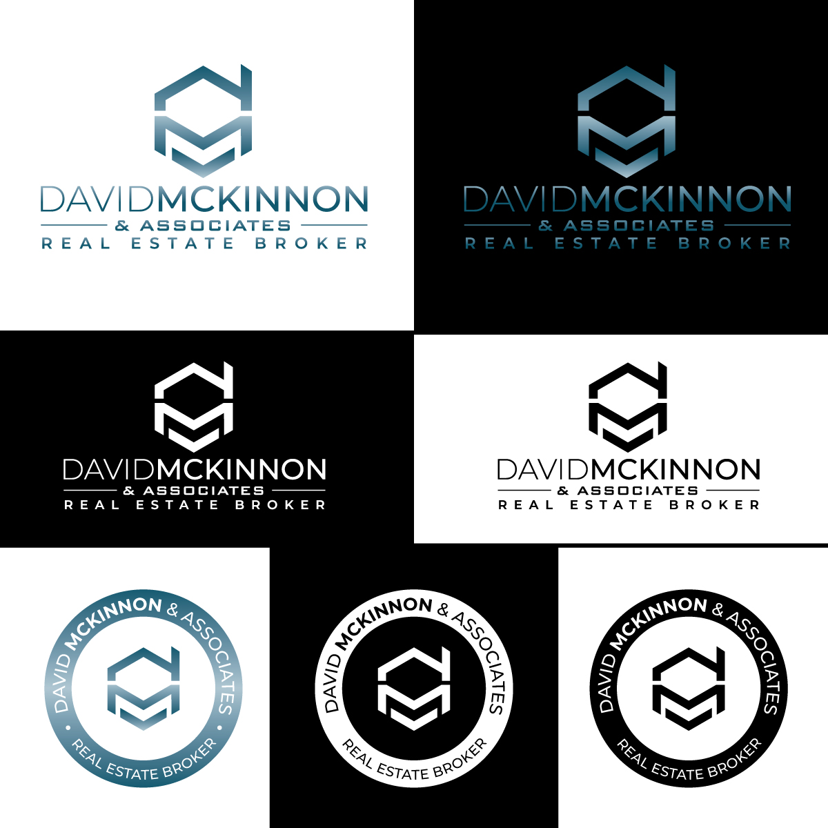 Conservative, Upmarket, Real Estate Logo Design for David McKinnon ...