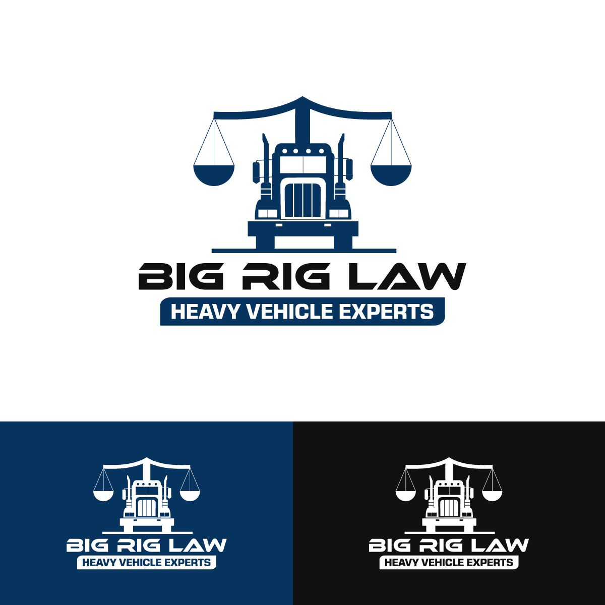 Bold, Masculine, Legal - in trck/heavy vehicle Logo Design for BIG RIG ...