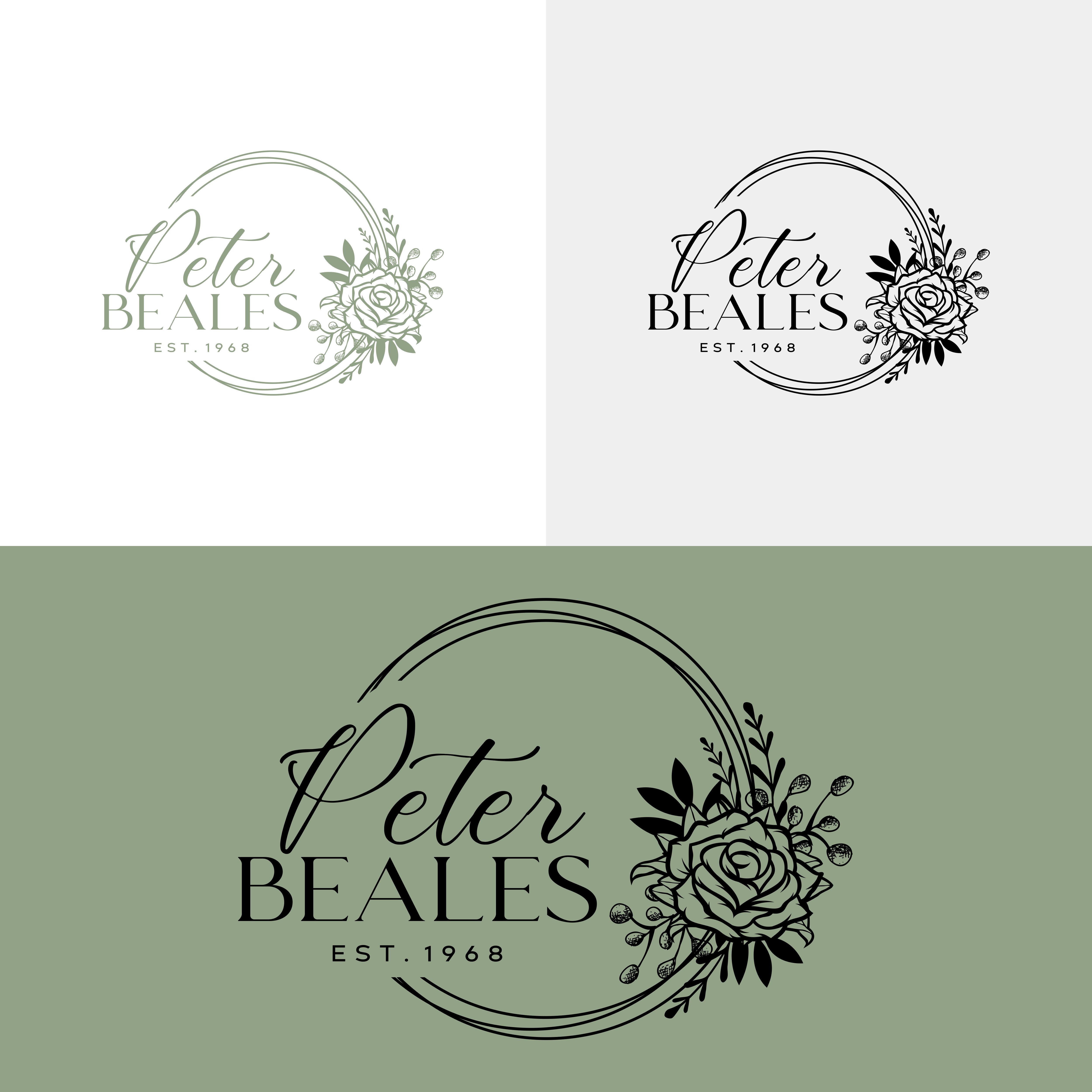 Elegant, Feminine, Rose Garden Flower Horticultural Logo Design for ...