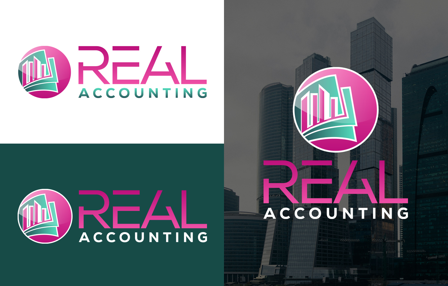 Serious, Modern Logo Design for Real Accounting by Riv. | Design #33210825