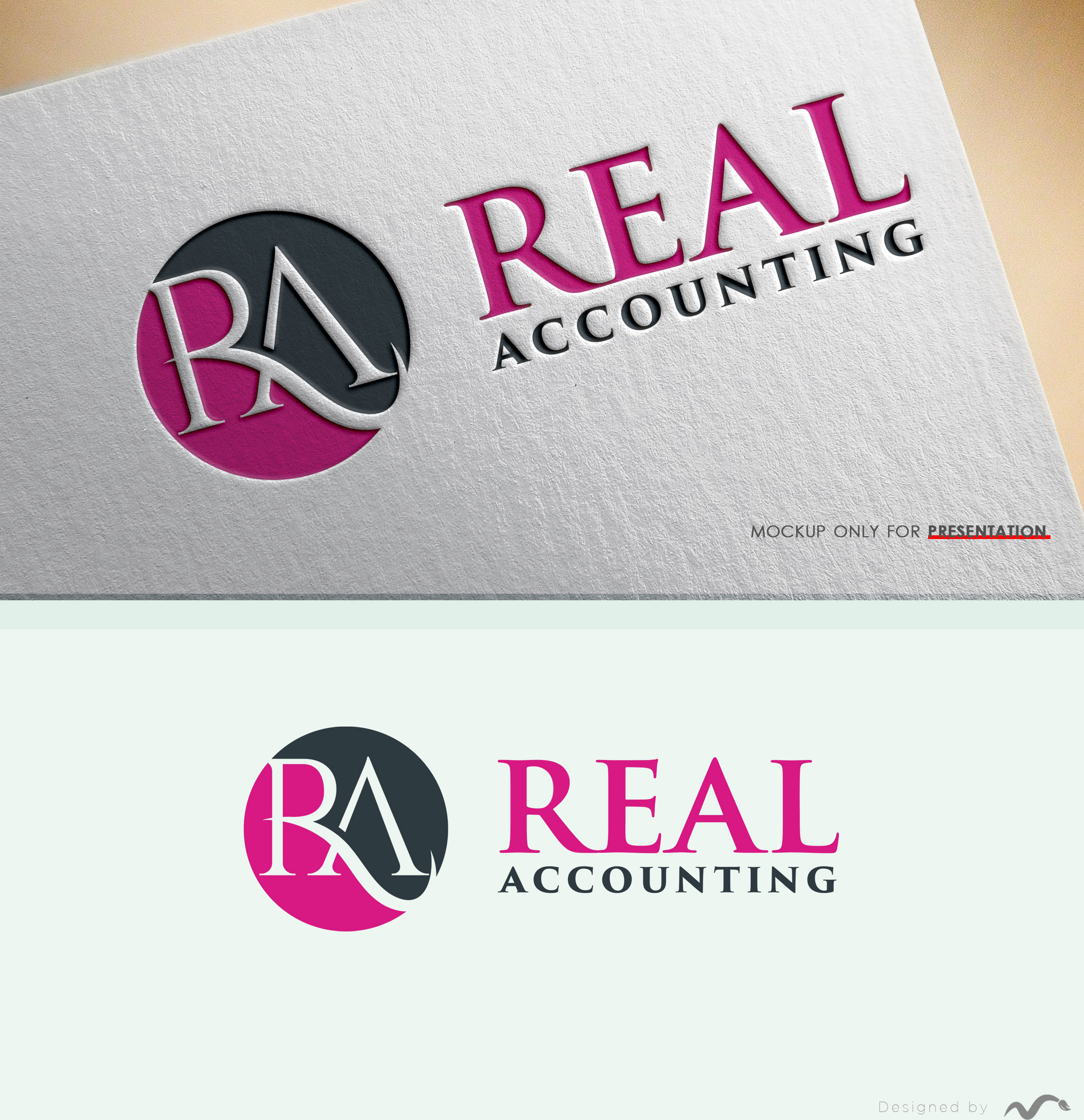 Serious, Modern Logo Design for Real Accounting by Mono.co | Design ...
