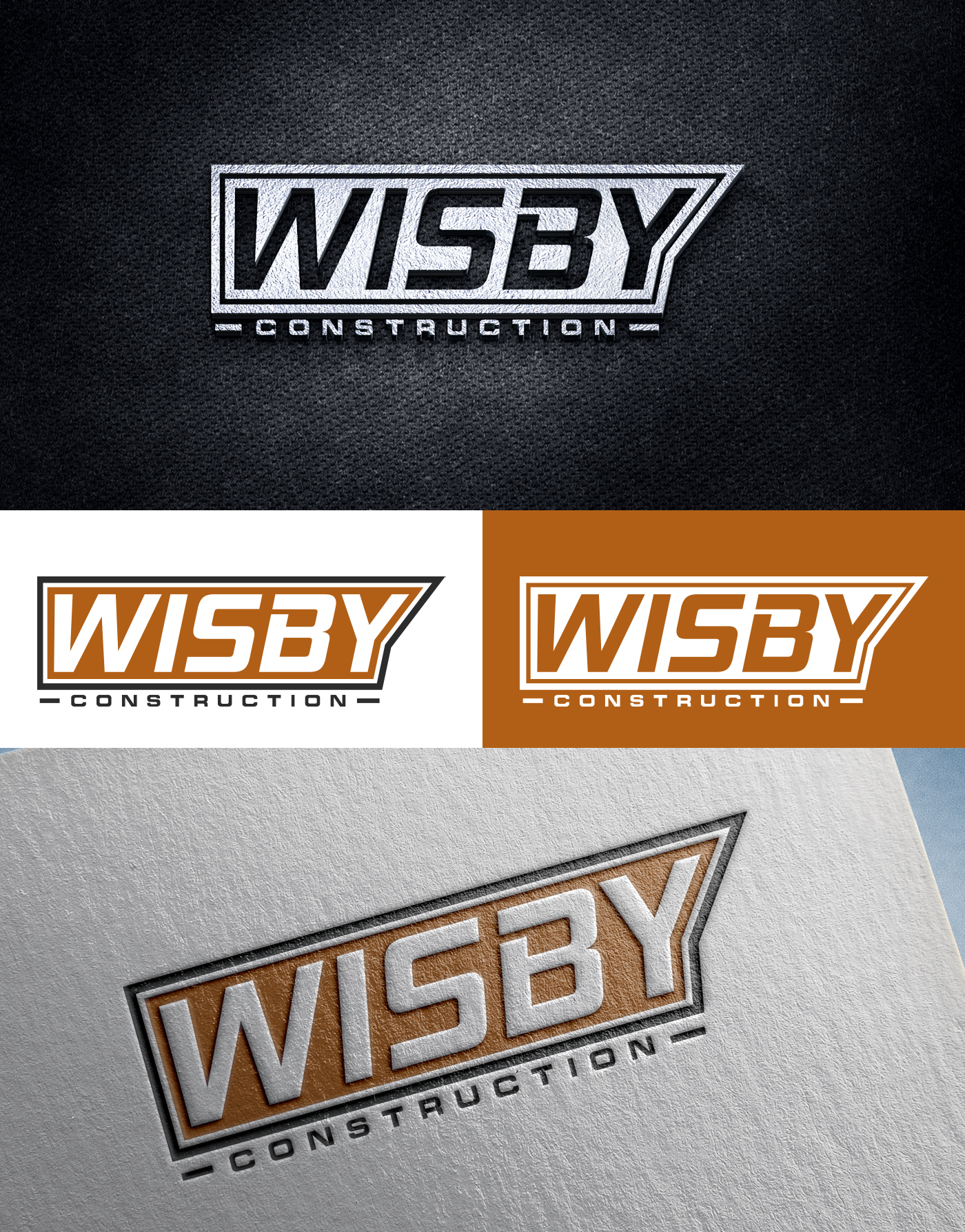 Elegant, Modern, Construction Logo Design for Wisby Construction by ...
