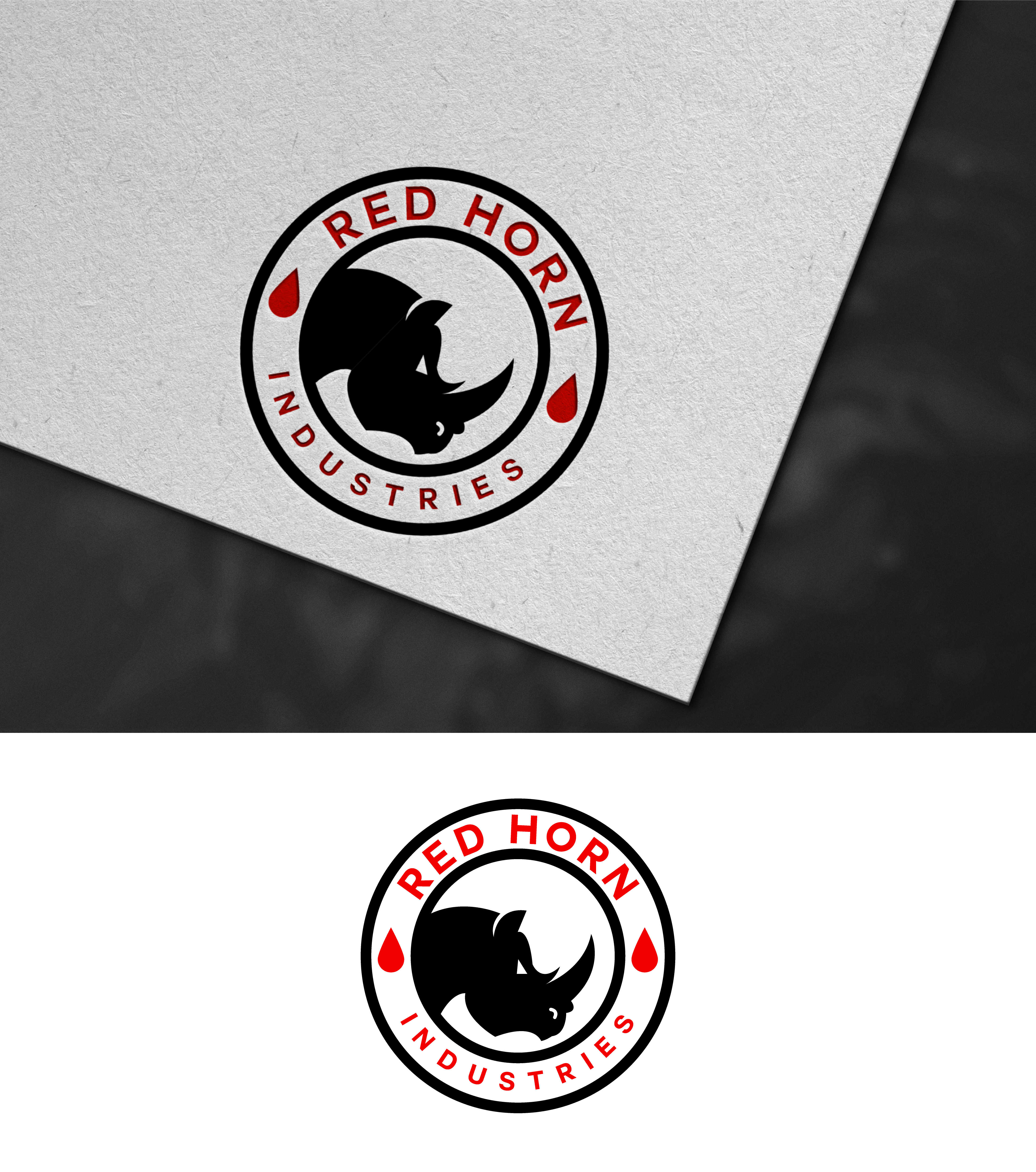 Playful, Masculine, Oilfield Logo Design for Red Horn or Red Horn ...