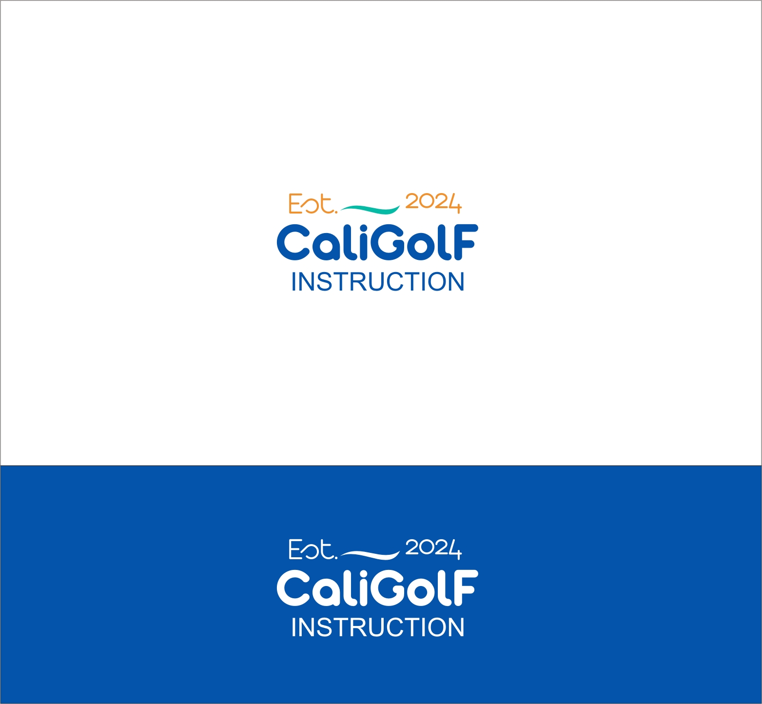 Modern, Upmarket, Golf instruction Logo Design for CaliGolf or CaliGolf Instruction / Est. 2024 ...