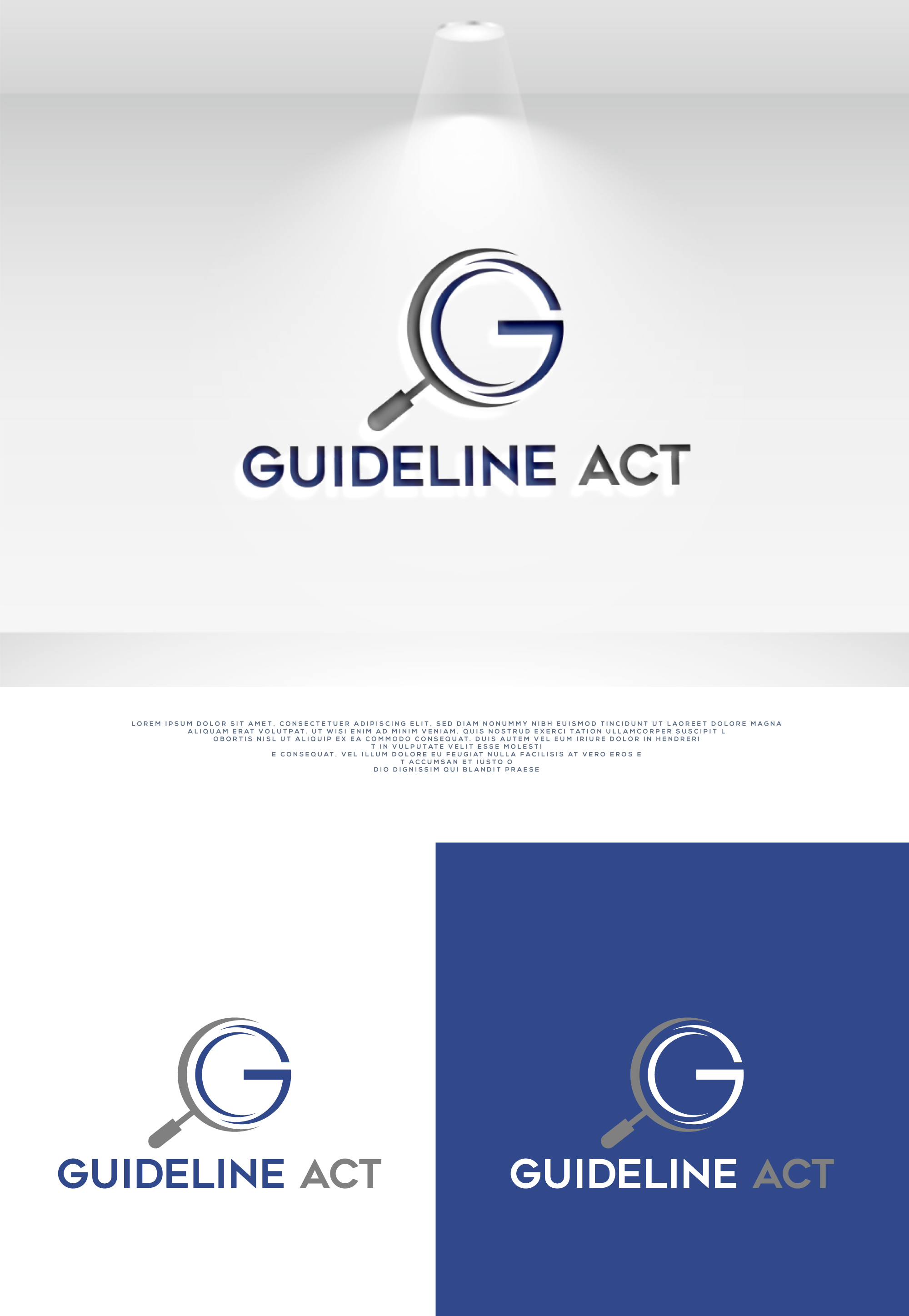 Modern, Elegant, Construction Logo Design for 'GUIDELINE ACT' or 'GLA ...