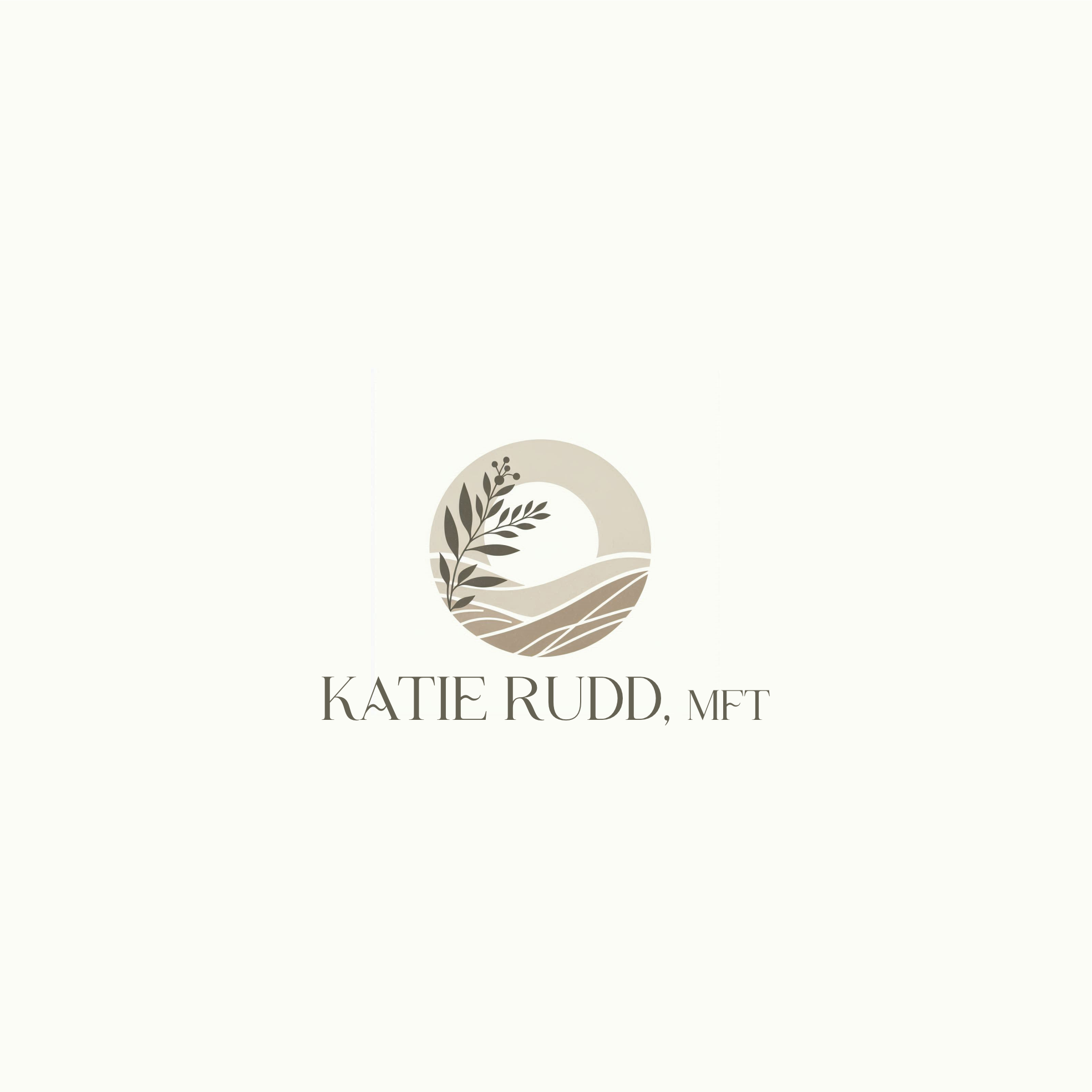 Logo Design for Katie Rudd, MFT by JohhnyBoy | Design #33248911