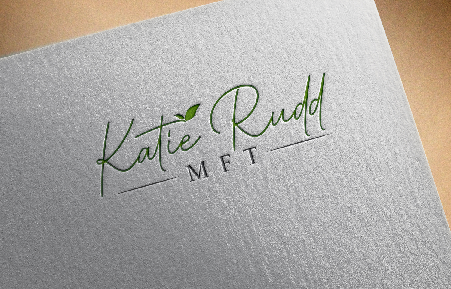 Logo Design for Katie Rudd, MFT by AH-Design | Design #33248309
