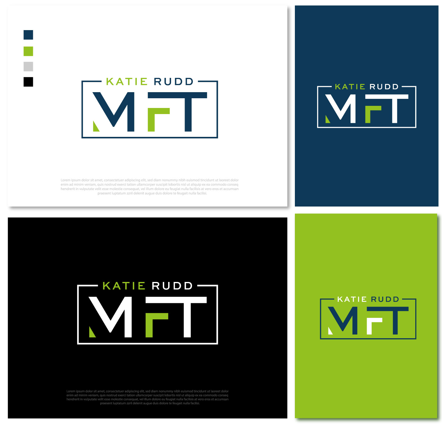 Logo Design for Katie Rudd, MFT by BE STRONG | Design #33251329
