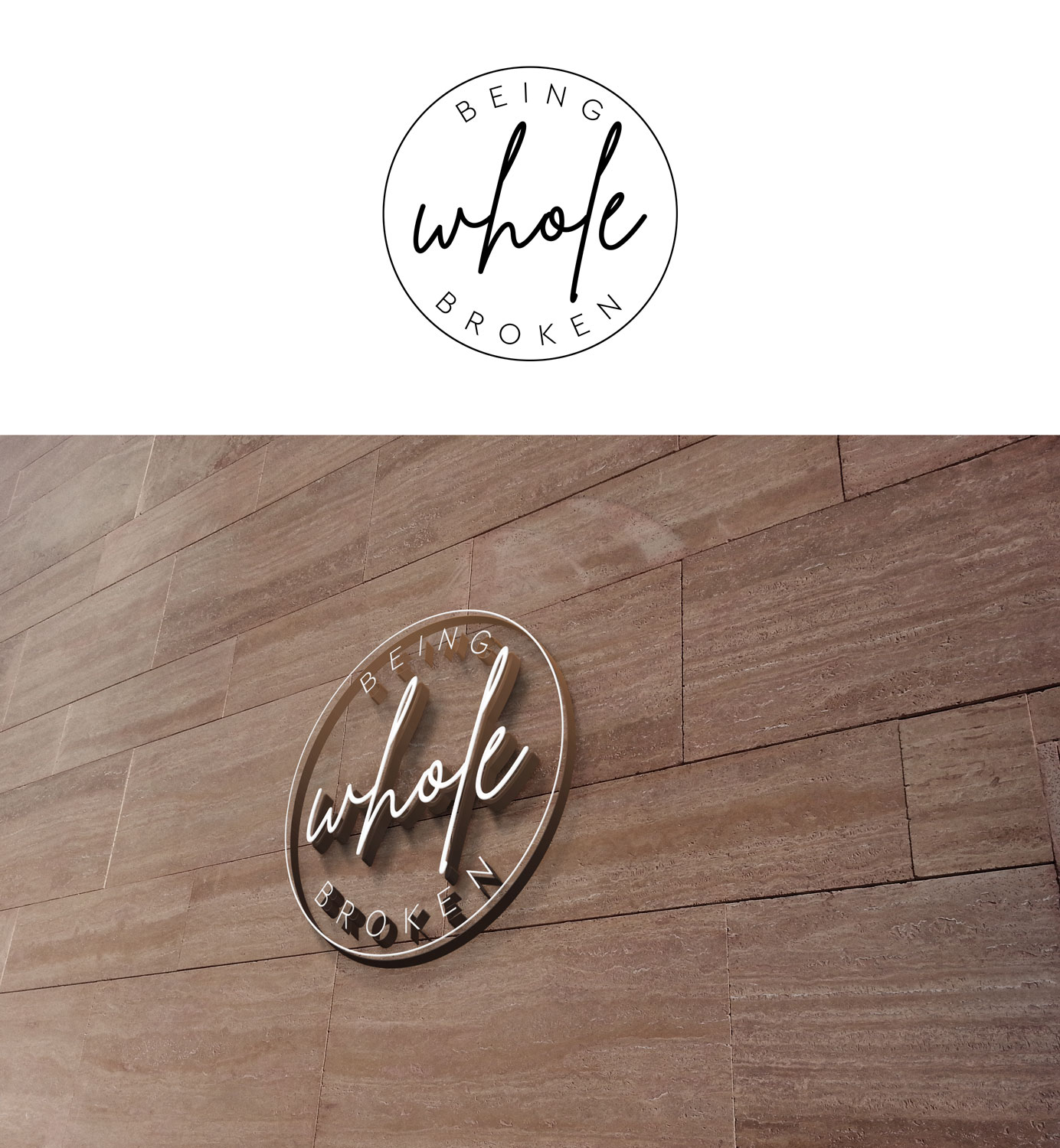 Modern, Conservative, Self help Logo Design for being whole broken by ...