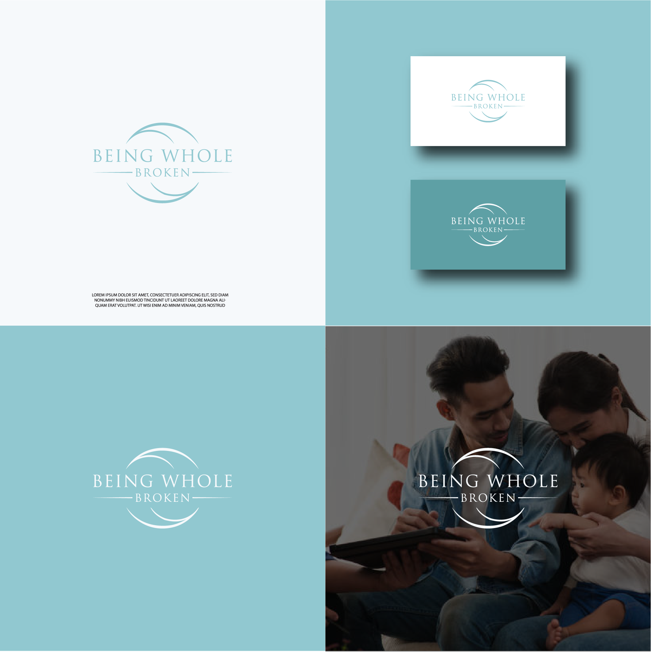 Modern, Conservative, Self help Logo Design for being whole broken by ...