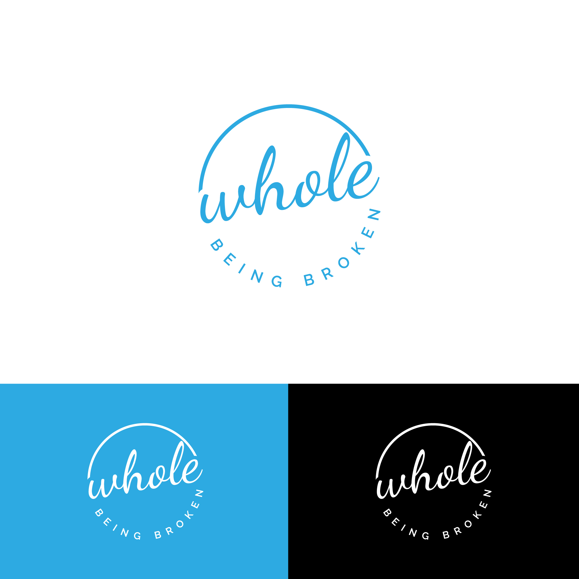 Modern, Conservative, Self help Logo Design for being whole broken by ...