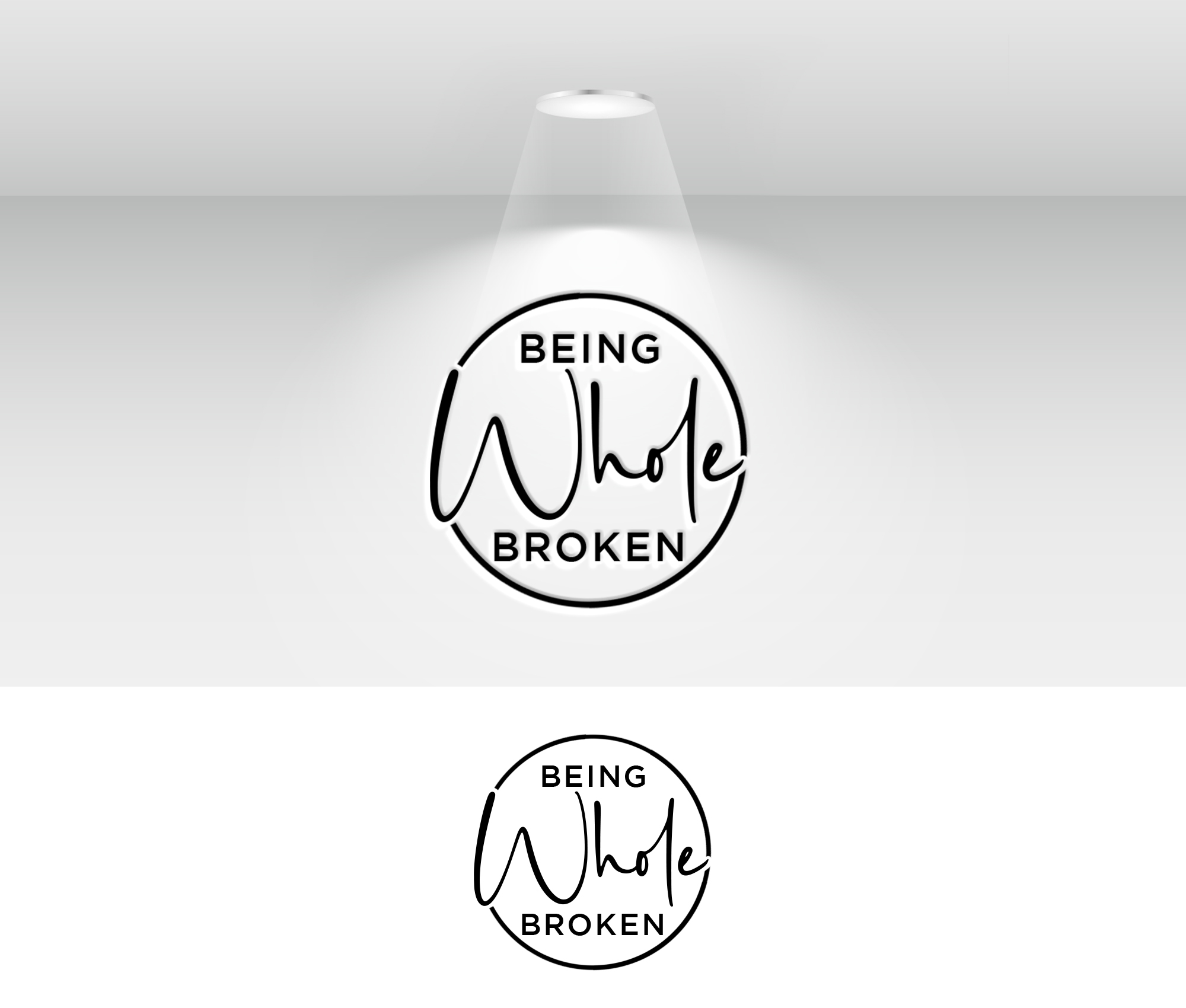 Modern, Conservative, Self help Logo Design for being whole broken by ...