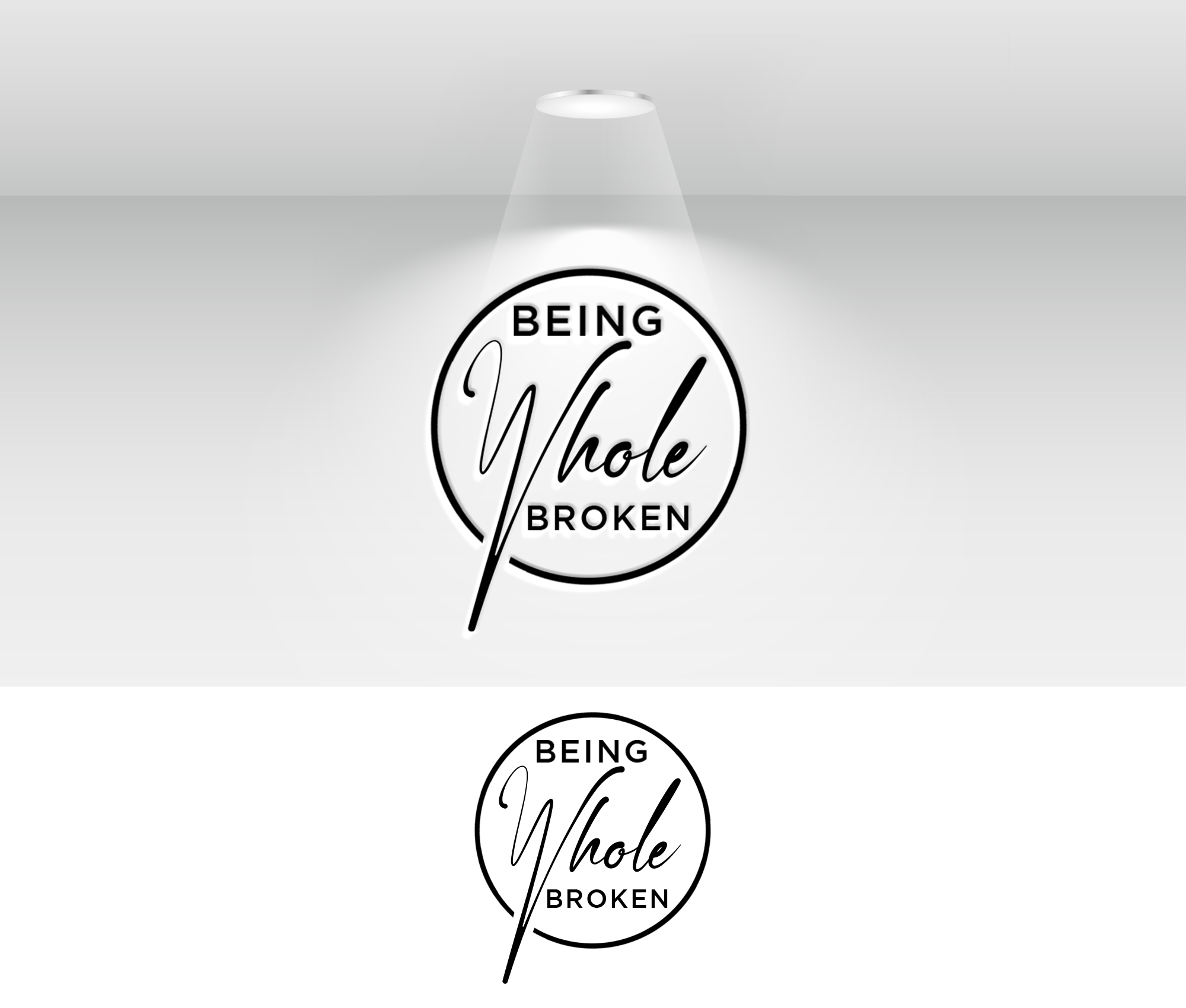 Modern, Conservative, Self help Logo Design for being whole broken by ...