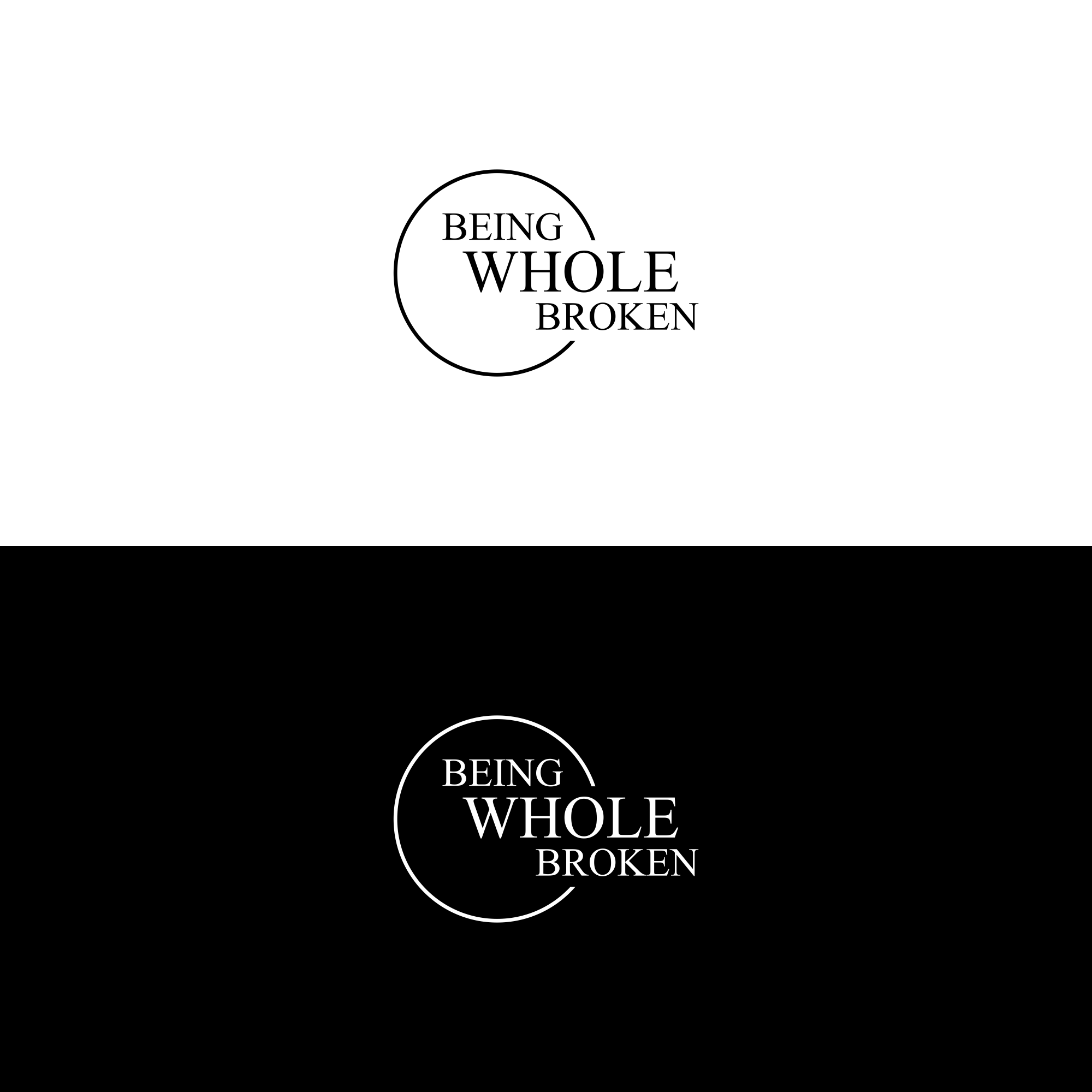 Modern, Conservative, Self help Logo Design for being whole broken by ...