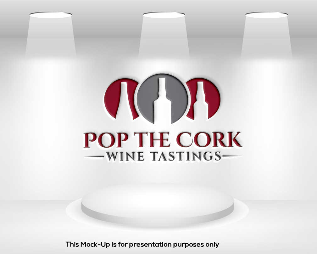 Playful, Modern Logo Design for Pop the Cork Wine Tastings by Bruse R ...