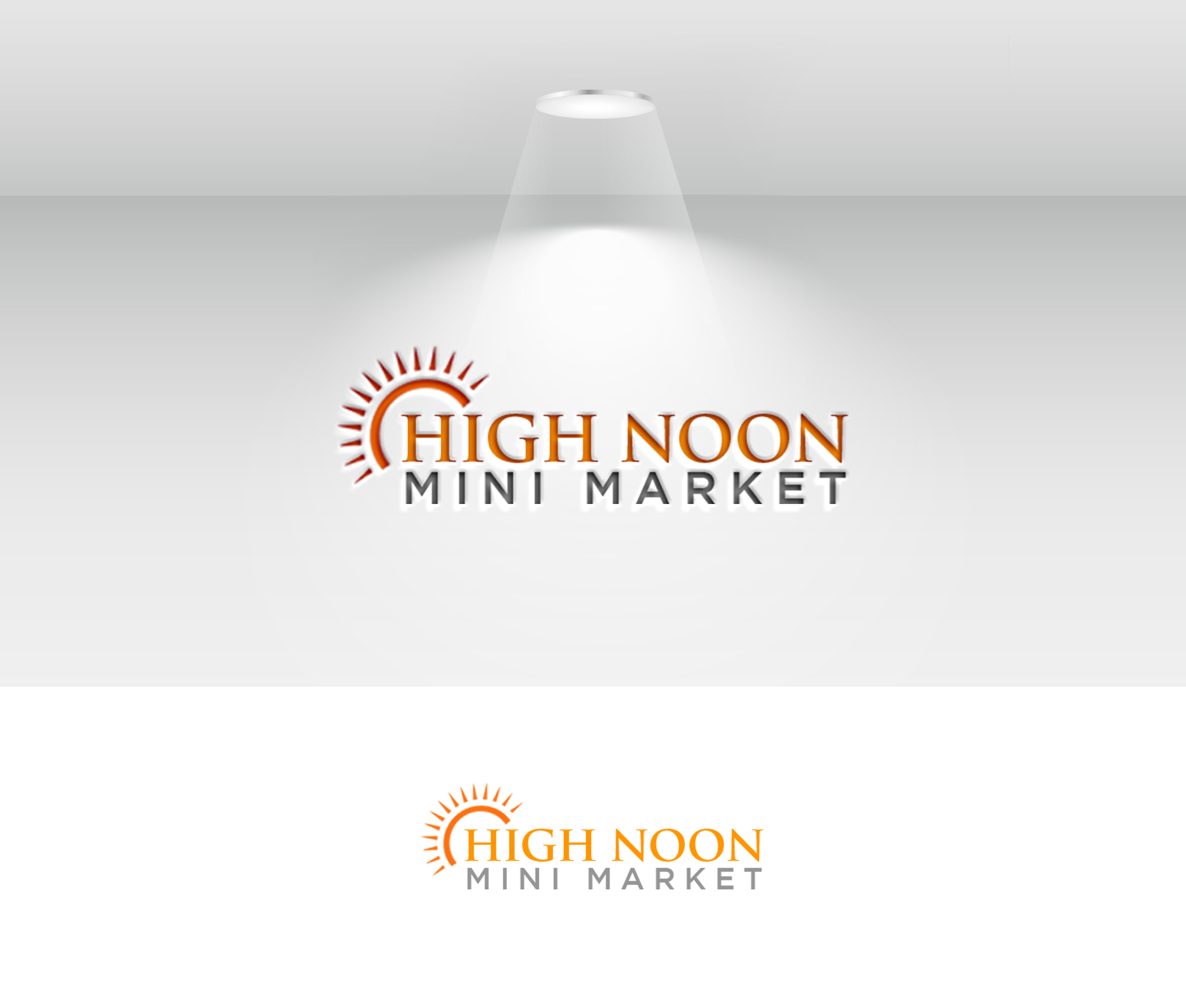 Logo Design for High Noon Mini Market by Haaby | Design #33244875