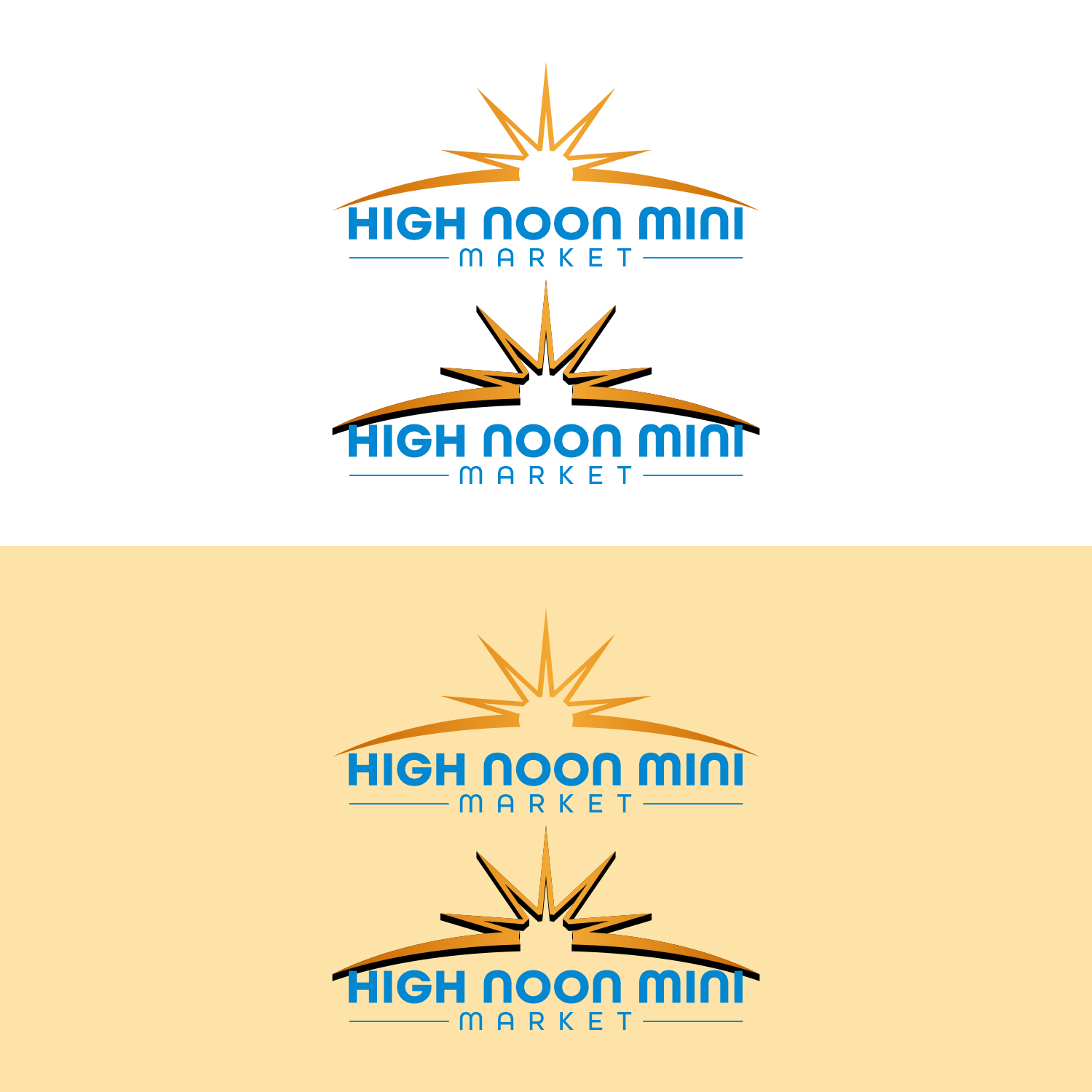 Logo Design for High Noon Mini Market by Davids Design | Design #33275837