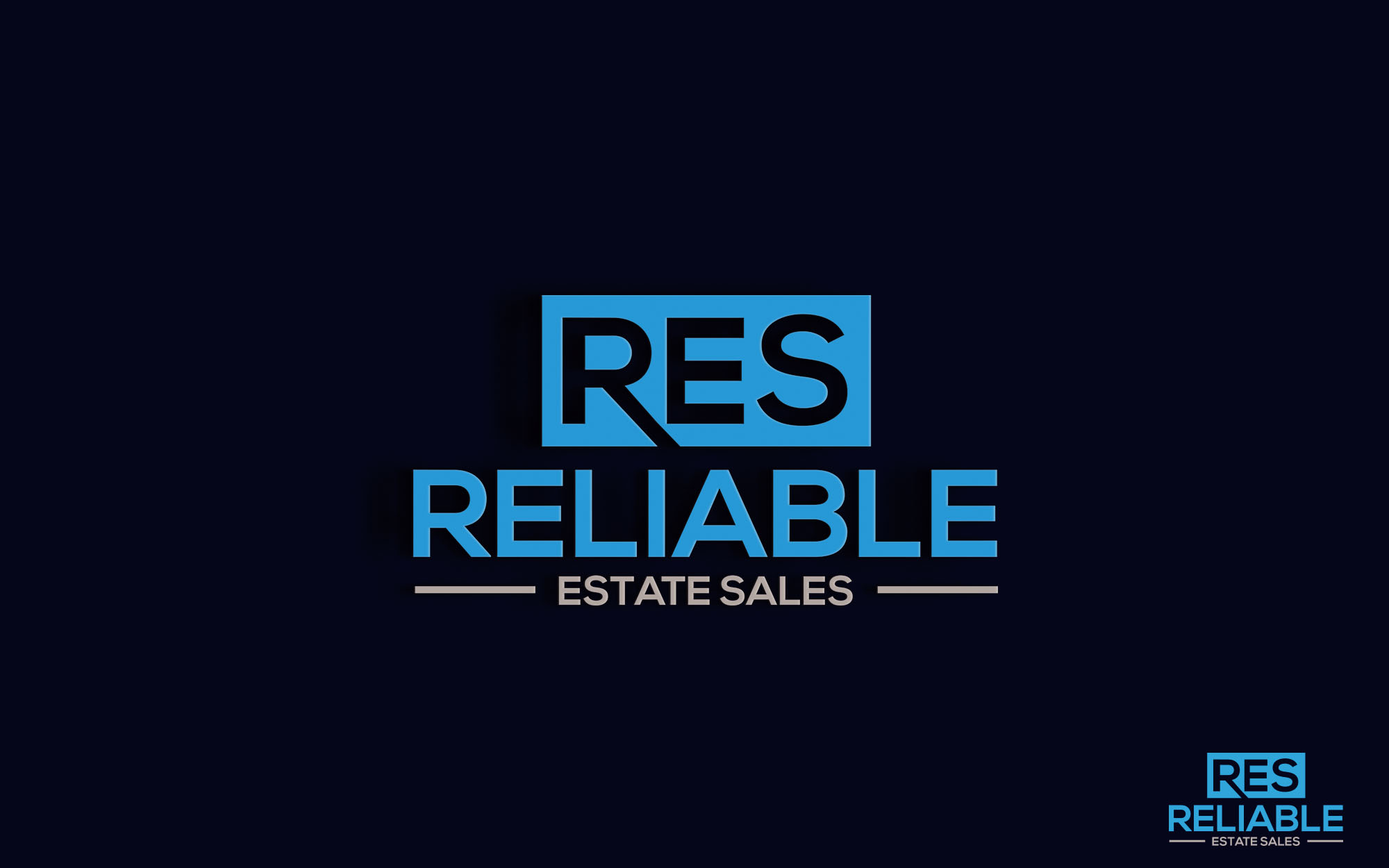 Conservative, Elegant, Estate Sales Logo Design for RES Reliable Estate ...