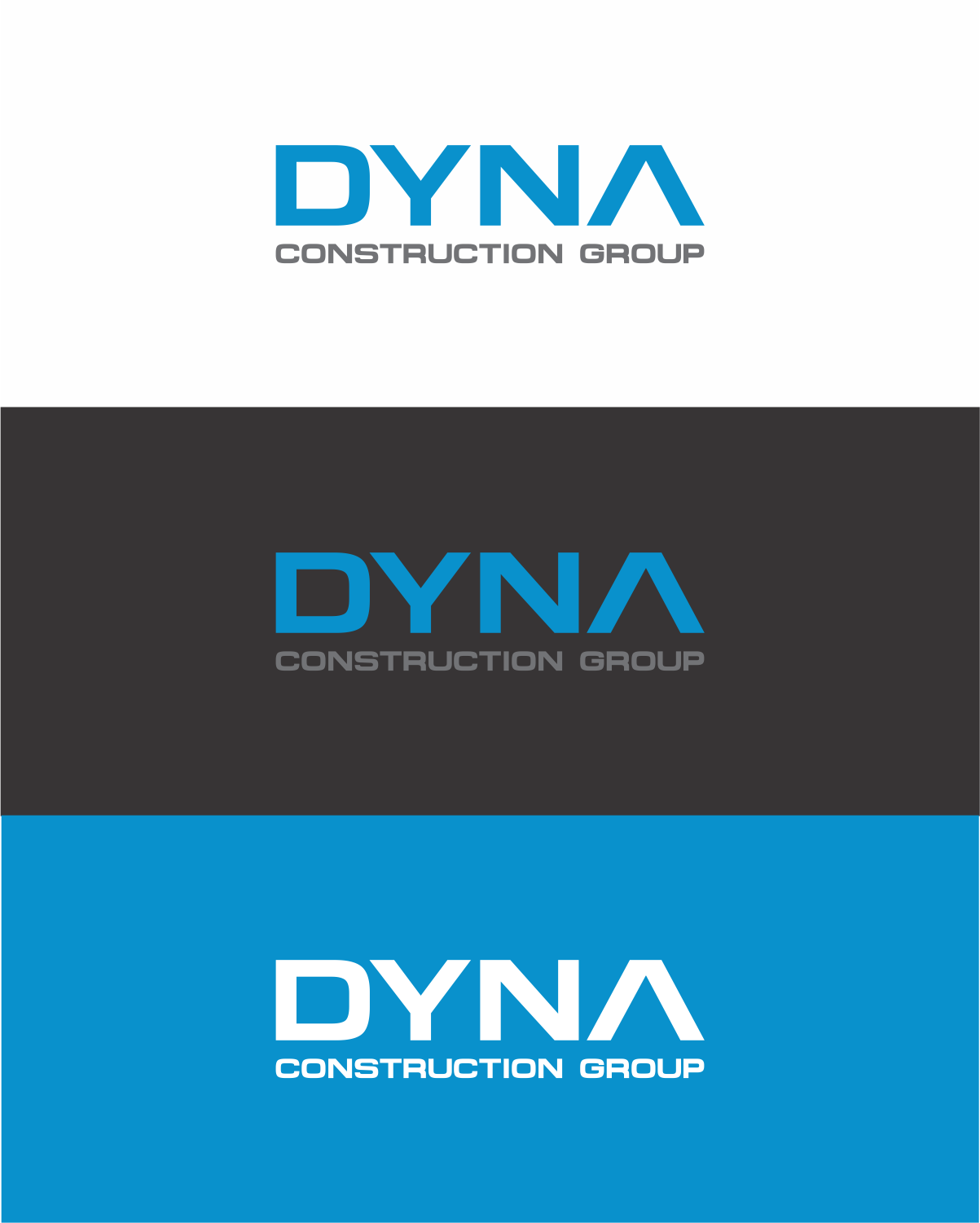 Logo Design for Dyna Construction Group ("construction group" can be ...