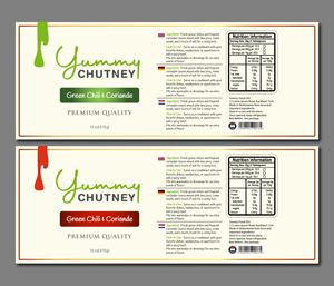 Label Design for 2x Chutney Products | 49 Label Designs for Yummy Foods ...