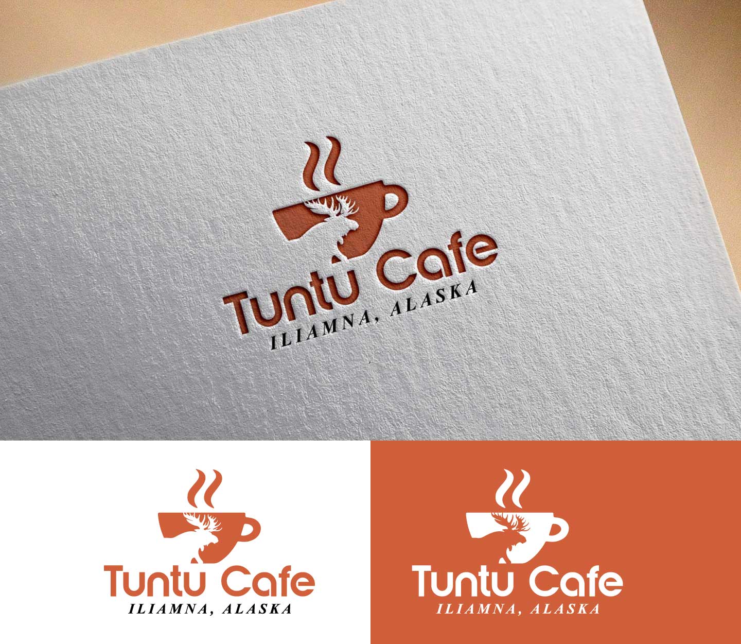 Logo Design for Tuntu Cafe, Iliamna, Alaska by humaun3114 | Design ...