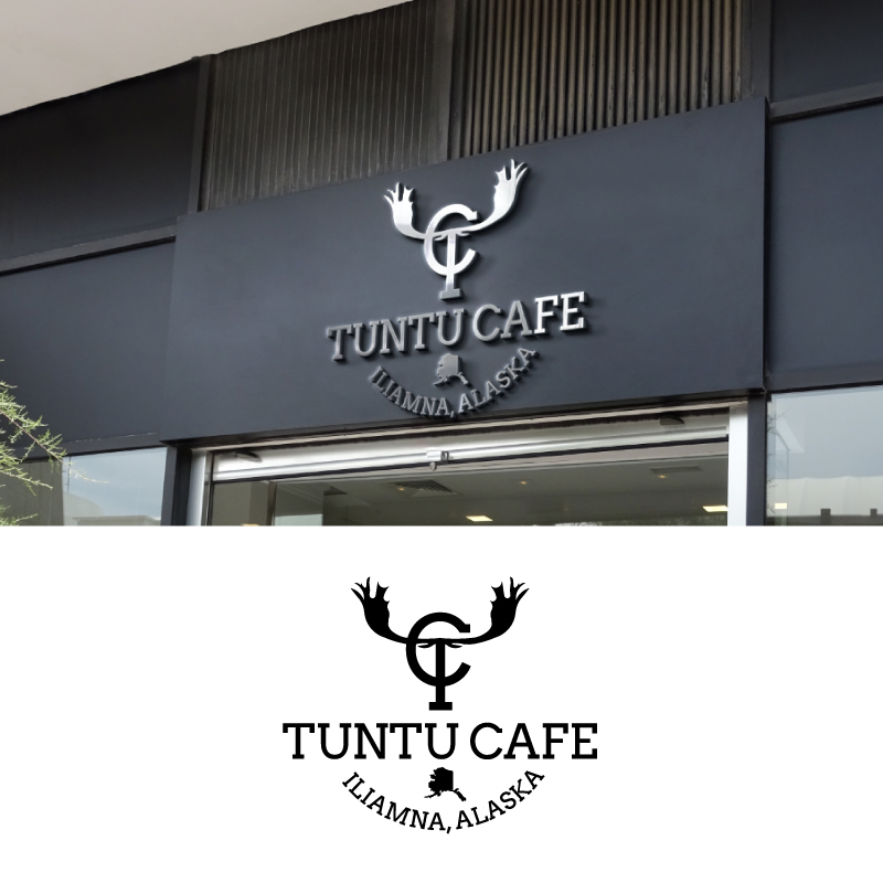 Logo Design for Tuntu Cafe, Iliamna, Alaska by VisionCraft™ | Design ...