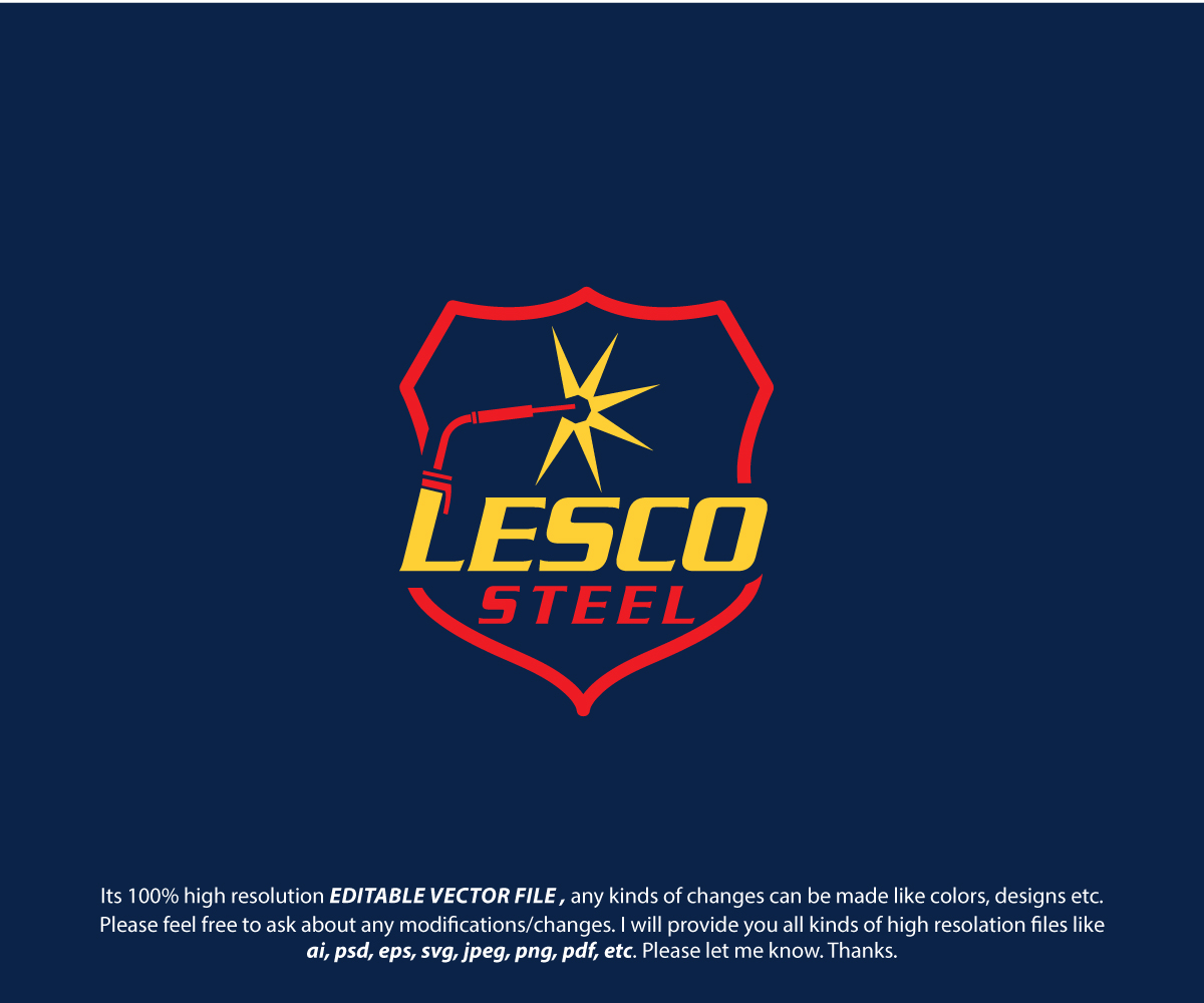 Masculine, Conservative, Welding/Construction Logo Design for Lesco ...
