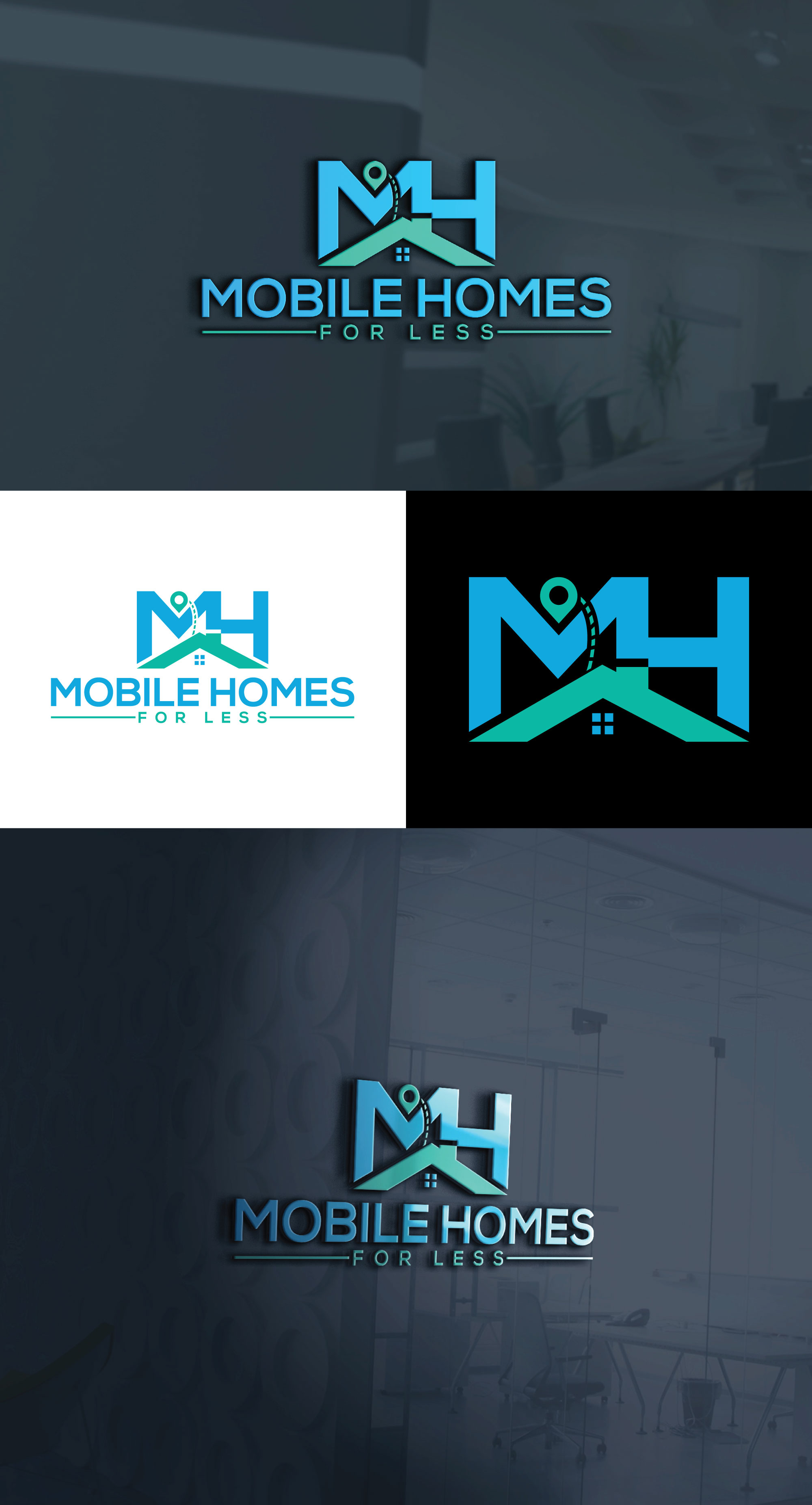 Bold, Modern, MANUFACTURED HOUSING Logo Design for MOBILE HOMES FOR ...