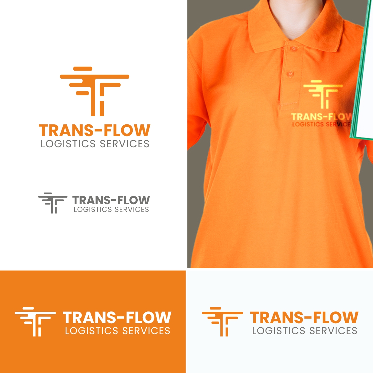 Logo Design for Trans-flow logistics services by Regh Element | Design ...