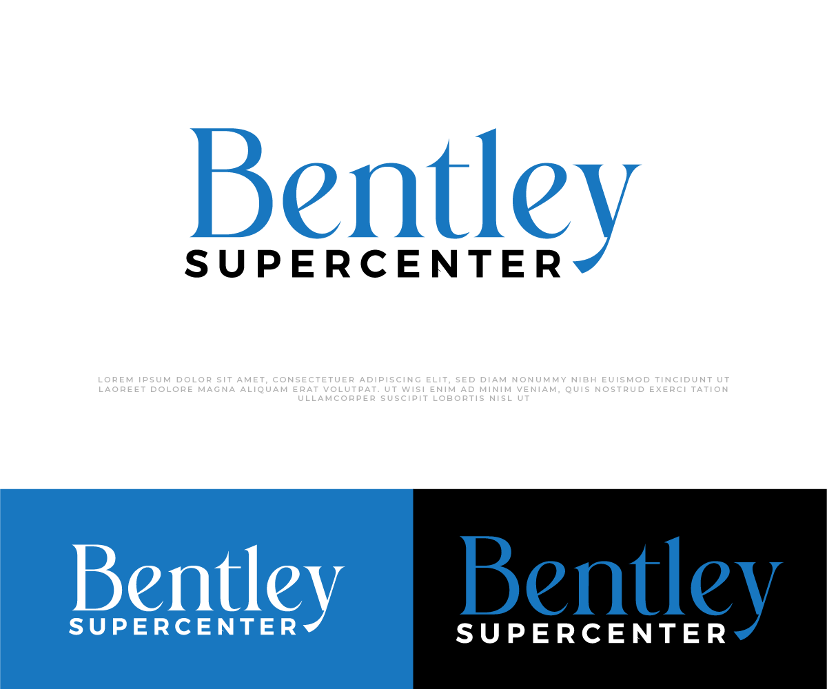 Logo Design for Bentley Supercenter by AlphabetZero.Com | Design #33307040