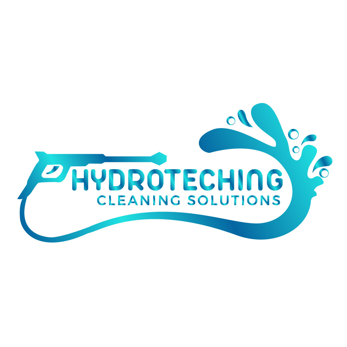 Logo Design for HYDROTECH or HYDROTECHING CLEANING SOLUTIONS. by DesignFriday | Design #33303652
