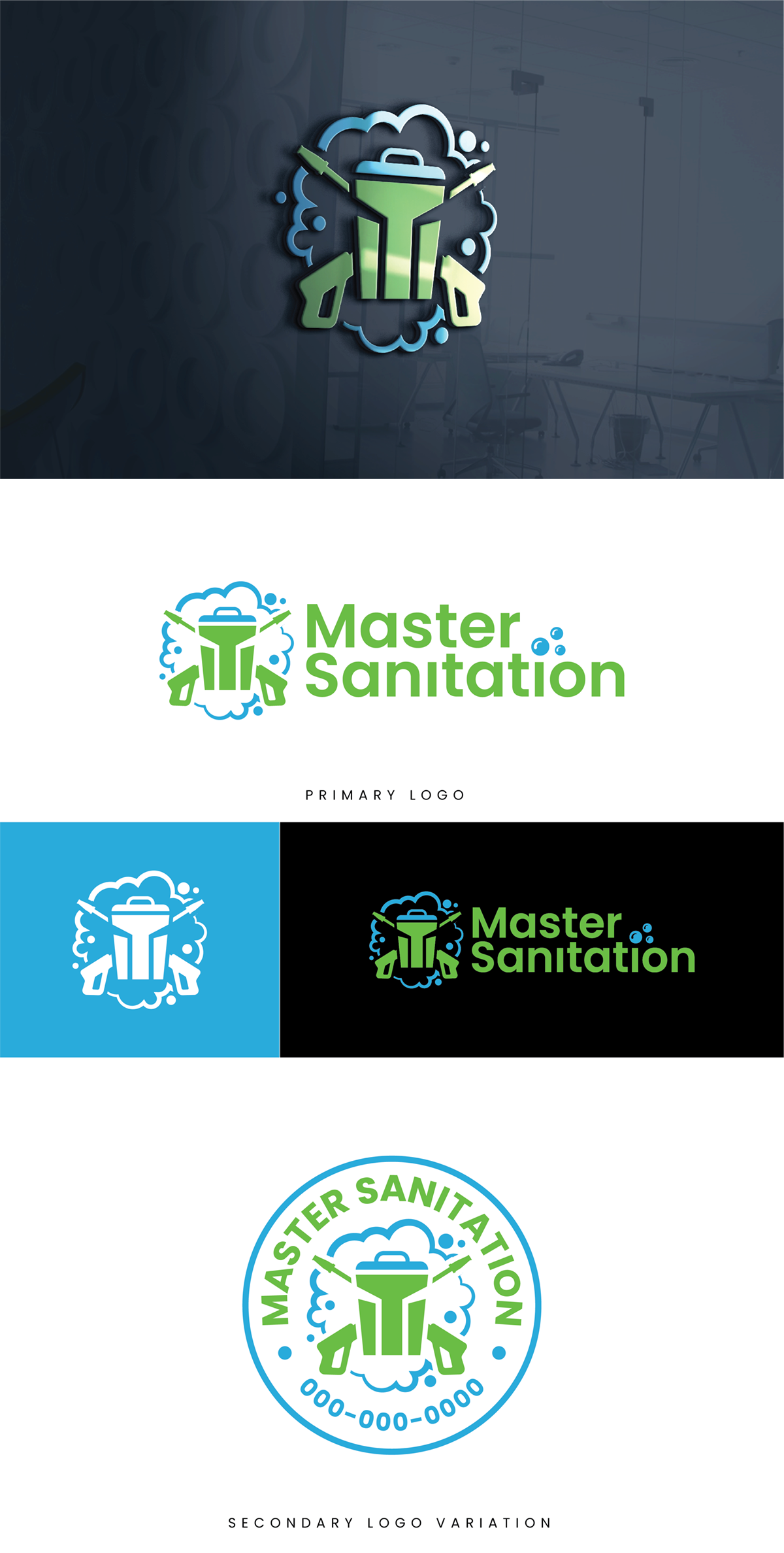 Logo Design for Master Sanitation by sumdes | Design #33340714