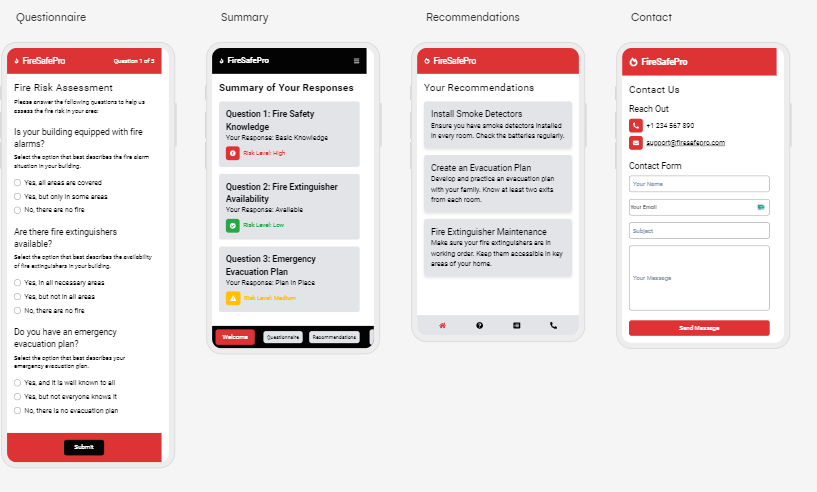 Serious, Professional, Technology / Fire Safety App Design for a ...