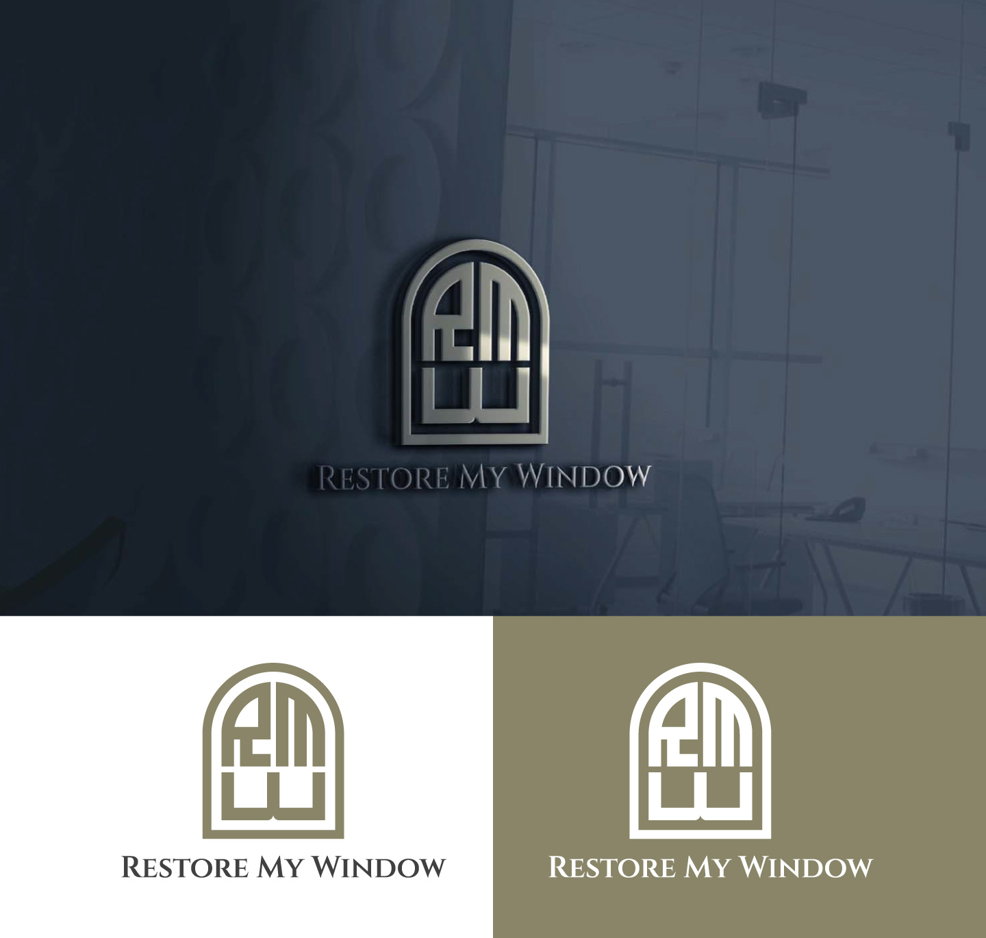 Logo Design for Restore My Window, or RMW by humaun3114 | Design #33319626