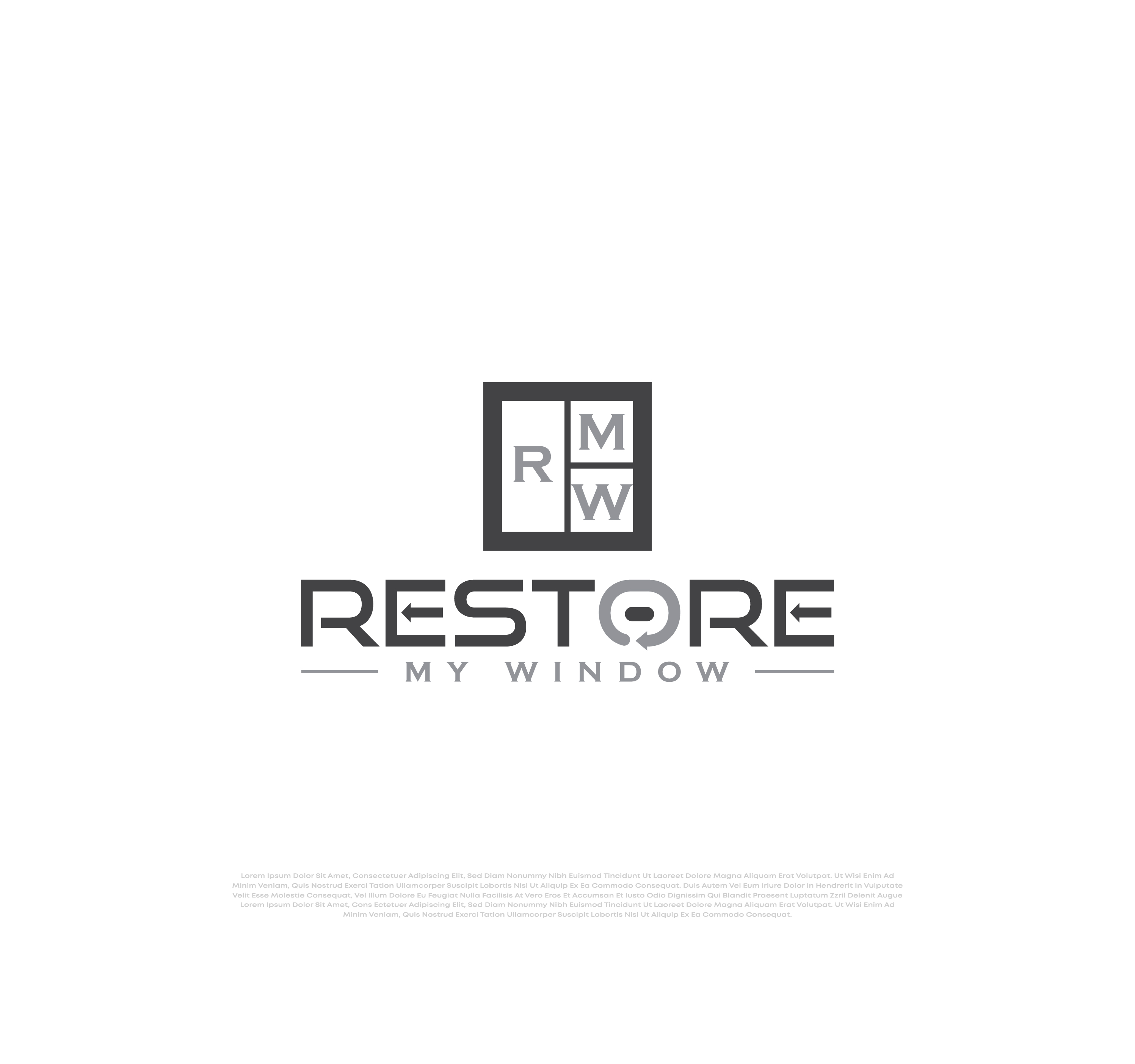 Logo Design for Restore My Window, or RMW by Creative Design@ | Design ...