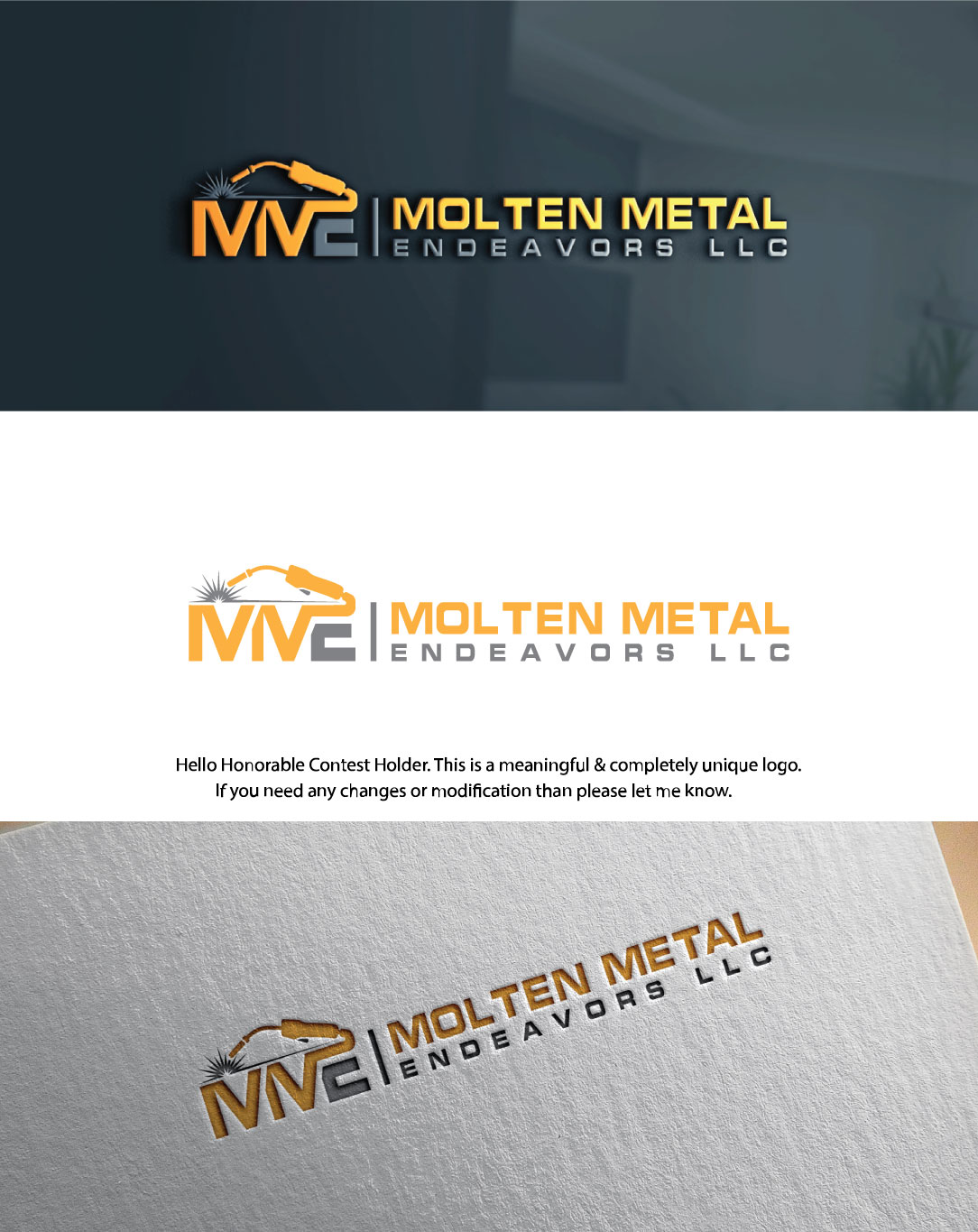 Masculine, Bold, welding/construction /metal Logo Design for Molten ...