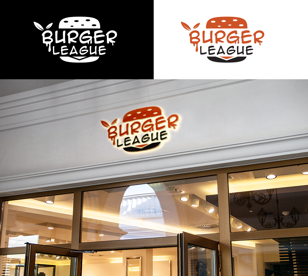 Logo Design for Burger League by RA-bica | Design #33328925