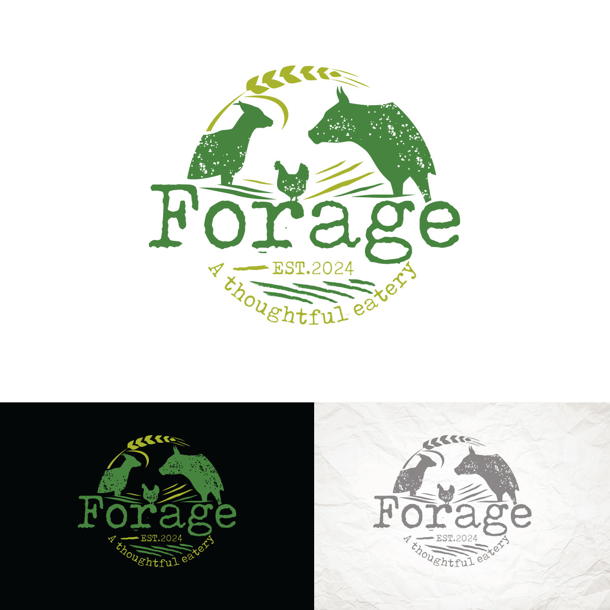 Serious, Professional, Foodservice Logo Design for The name "Forage" as ...