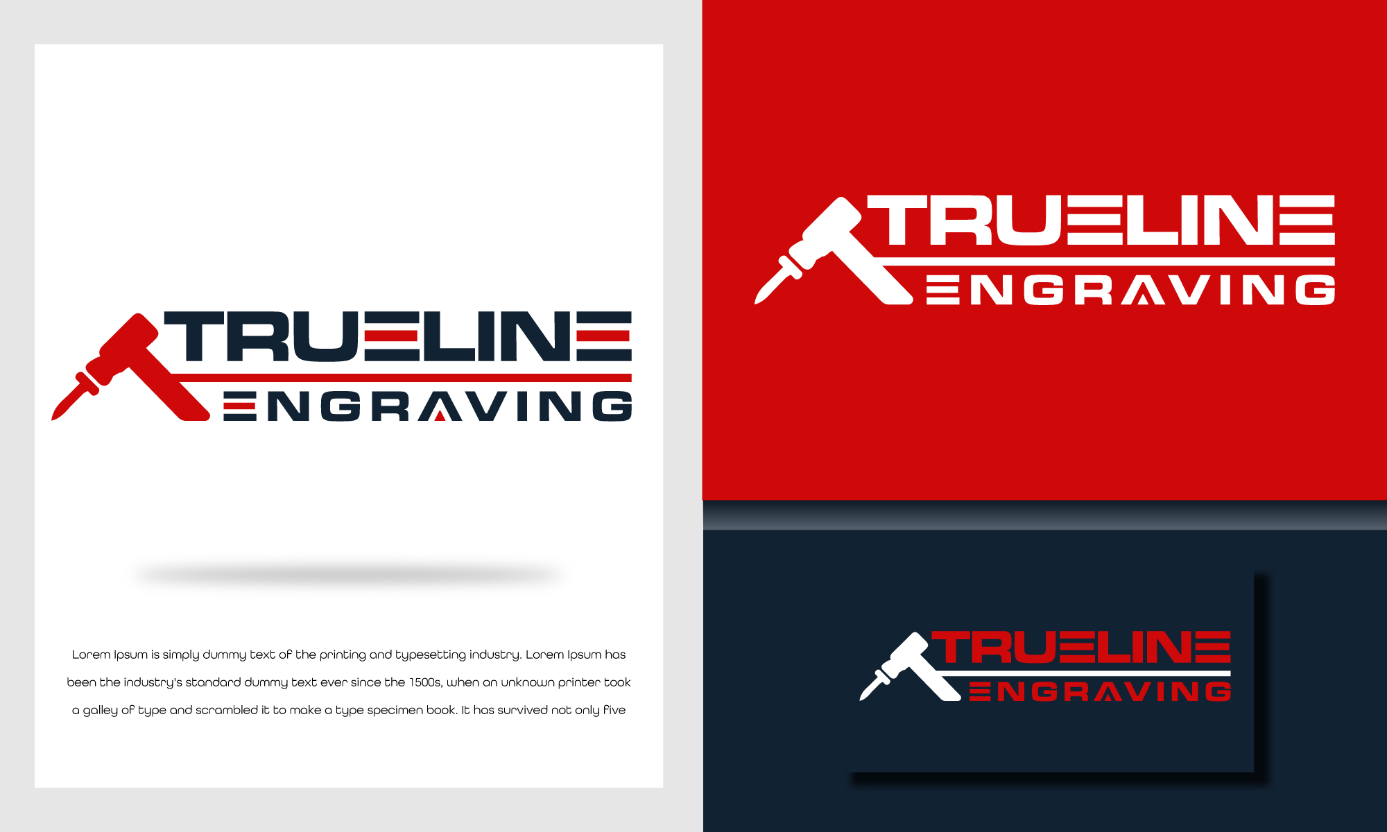 Logo Design for TRUELINE ENGRAVING by Rupok MT | Design #33341463