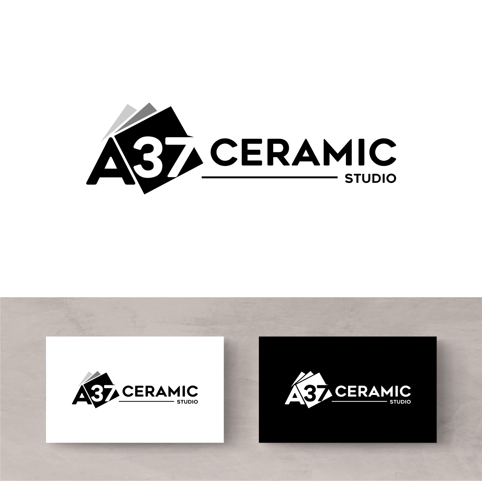 Modern, Conservative Logo Design for A37 Ceramics studio by south door ...