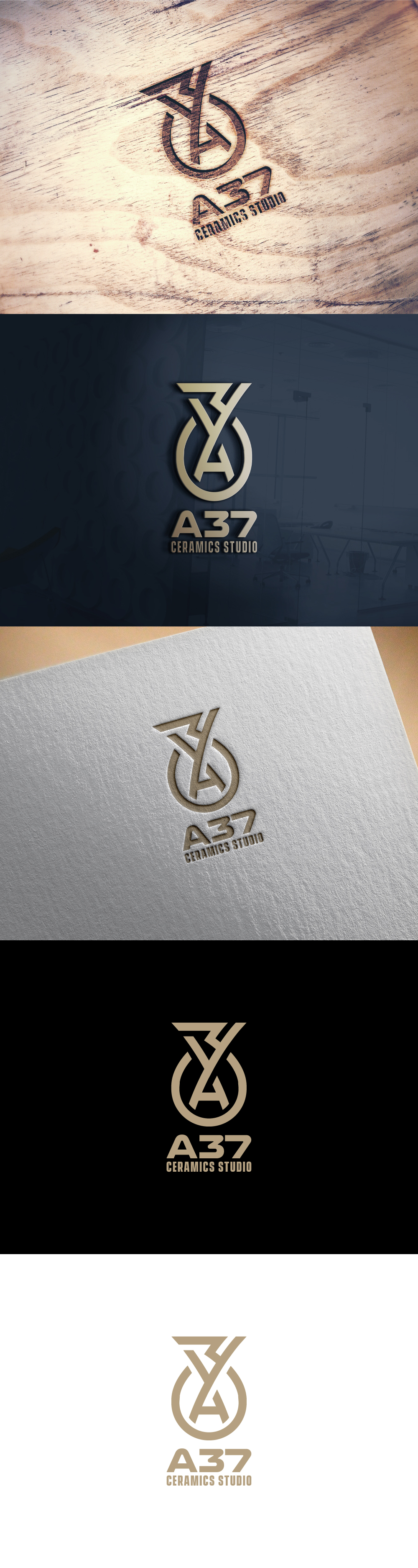 Modern, Conservative Logo Design for A37 Ceramics studio by designA78 ...