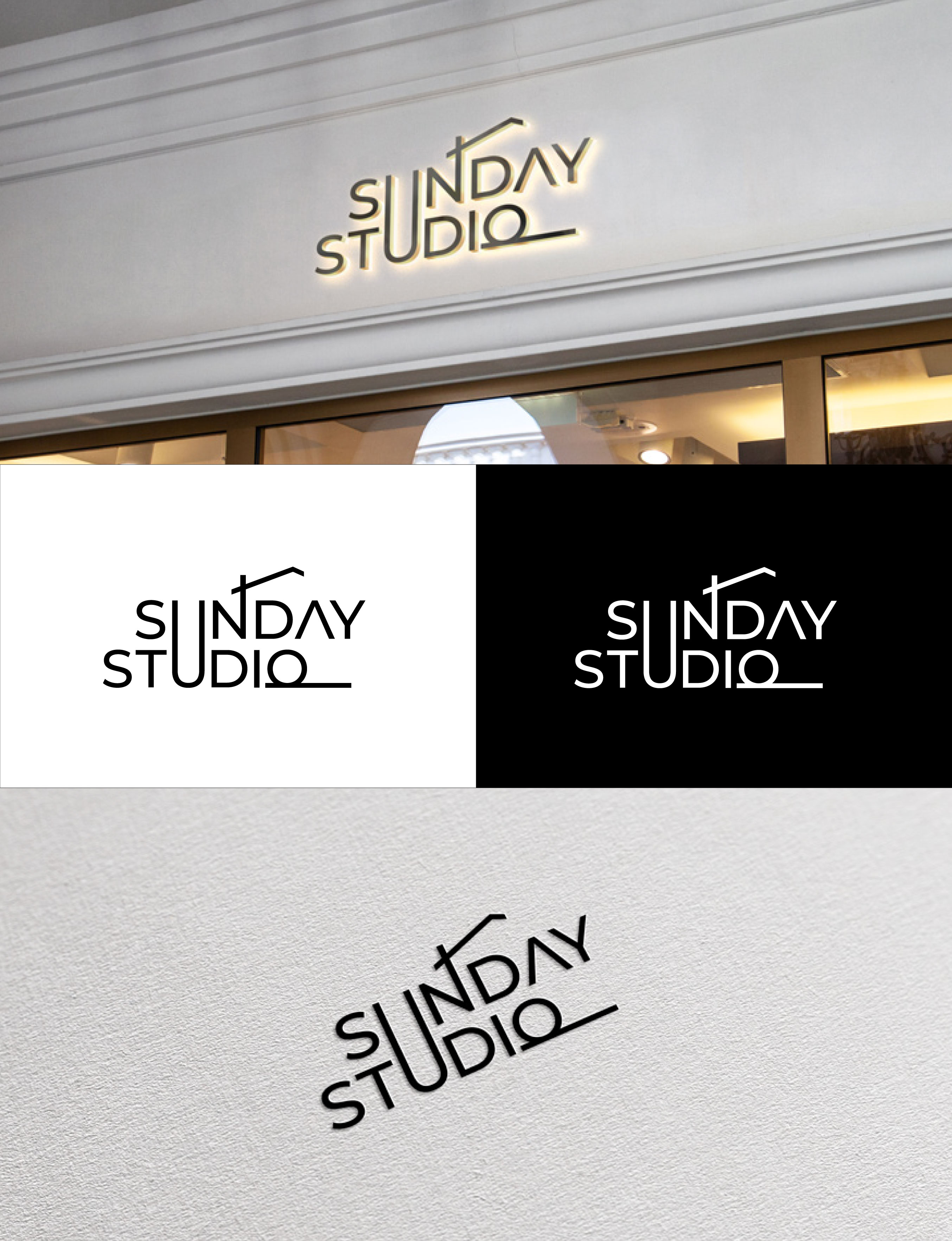 Modern, Upmarket, Interior designer Logo Design for Sunday Studio by ...