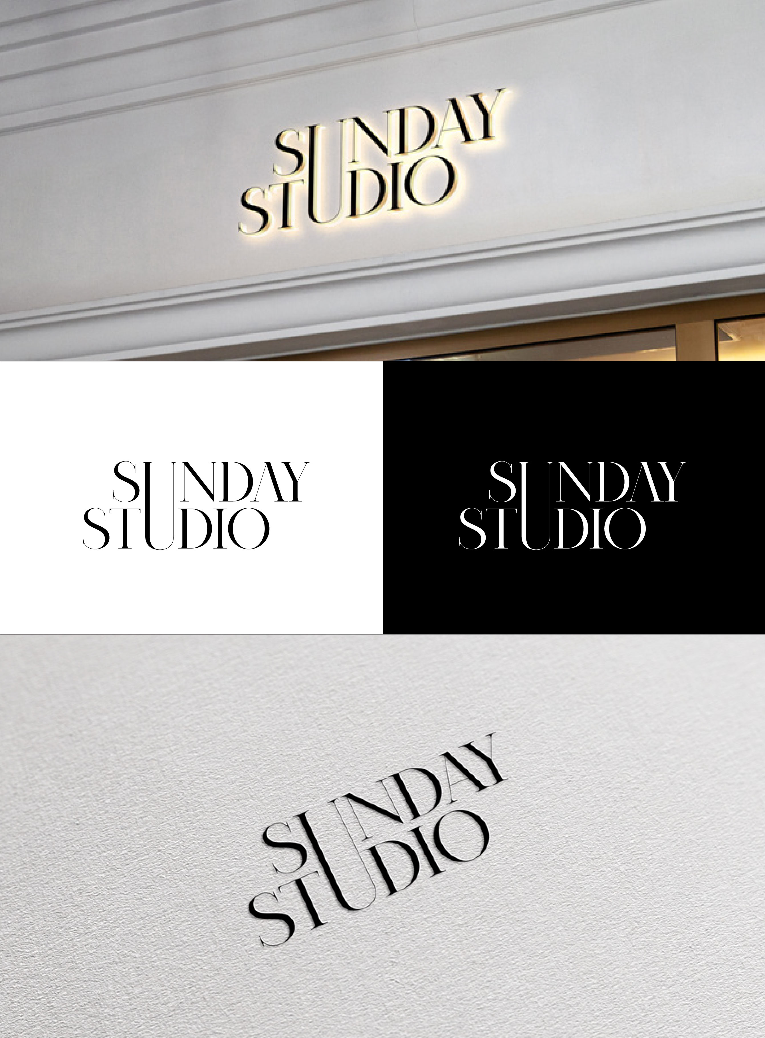 Modern, Upmarket, Interior designer Logo Design for Sunday Studio by ...