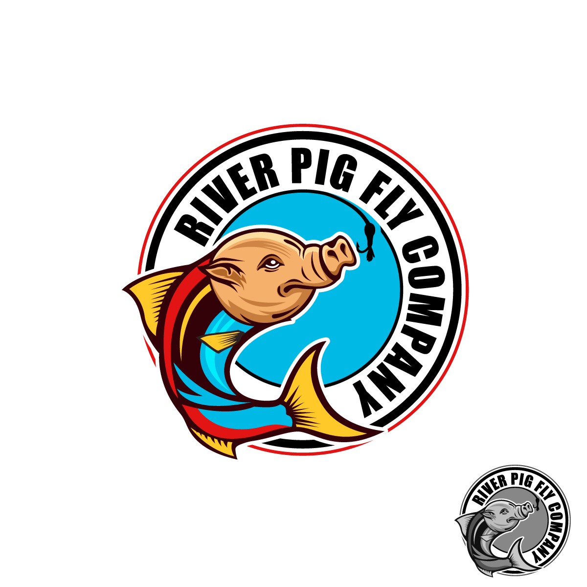 Masculine, Bold, Fishing, Outdoors, Fly Fishing Logo Design for River ...