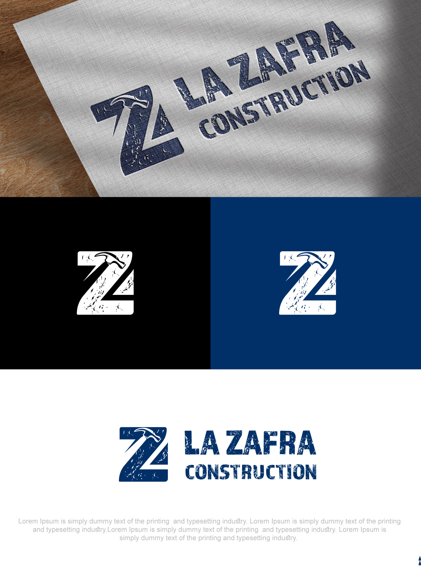 Serious, Professional, Concrete Paving Construction Logo Design for LA ...