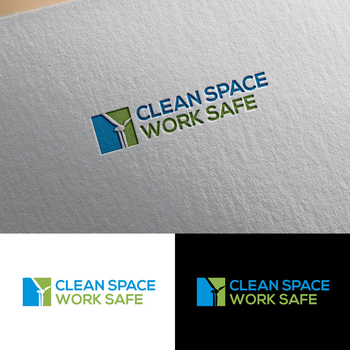 Logo Design for Clean Space, Work Safe by chris Ray | Design #33373204