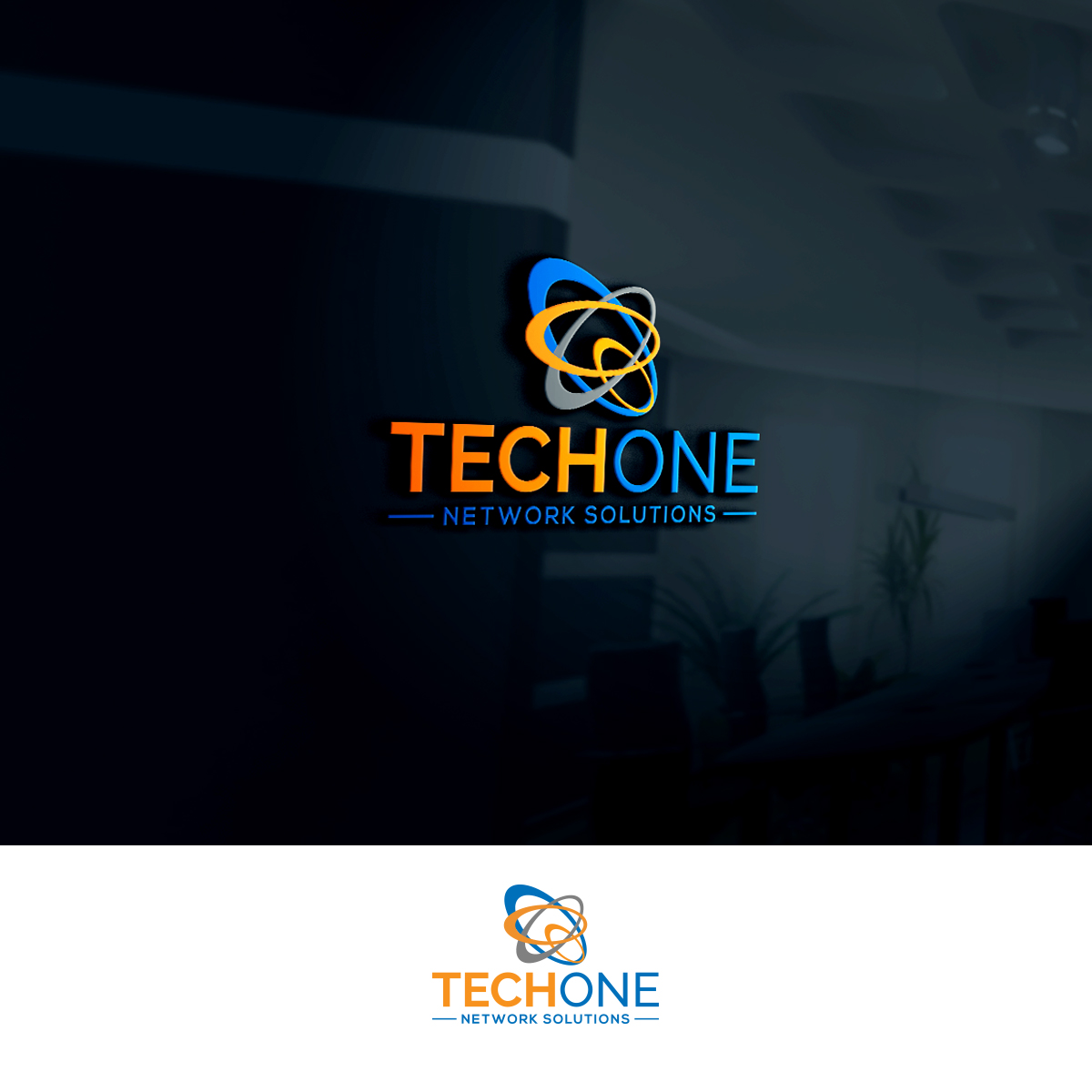 Elegant, Playful, Telecommunications Logo Design for TechOne Network ...