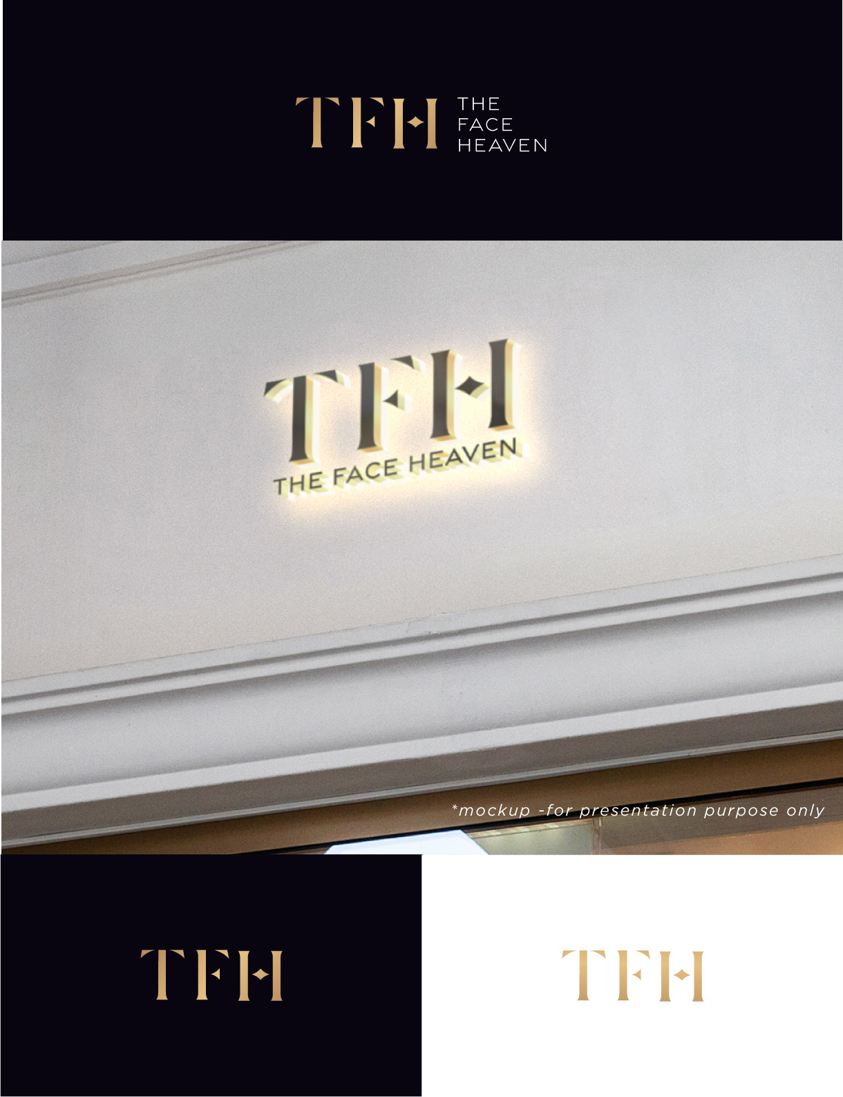 Logo Design for The Face Heaven and/or TFH by Birdcage | Design #33394716
